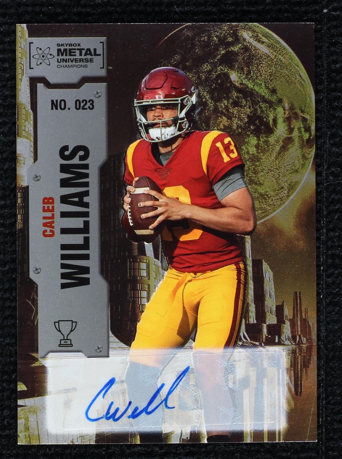 2022 Skybox Metal Universe Champions - Autographs #023 Caleb Williams ...