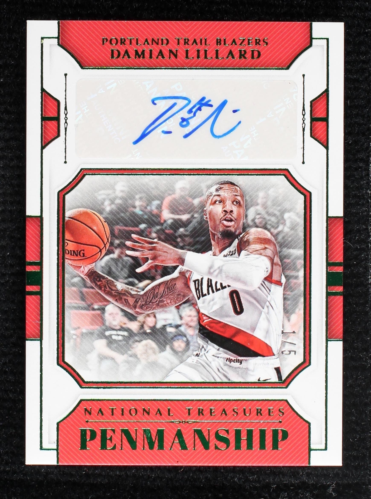 2018-19 Panini National Treasures - Penmanship Emerald #PM-DLL Damian ...