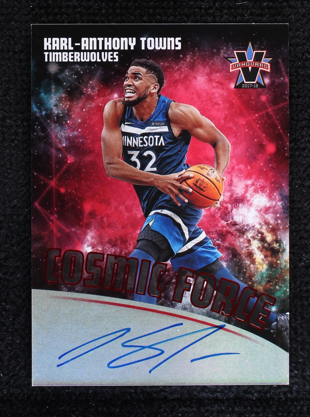 2017-18 Panini Vanguard - Cosmic Forces Signatures Red #CF-KAT Karl ...