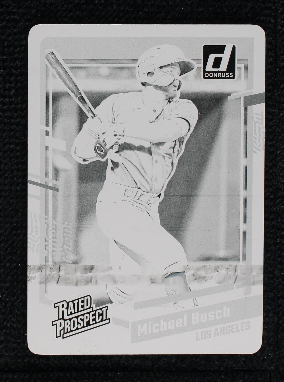 2023 Panini Donruss - Rated Prospect Printing Plate Black #74 Michael ...