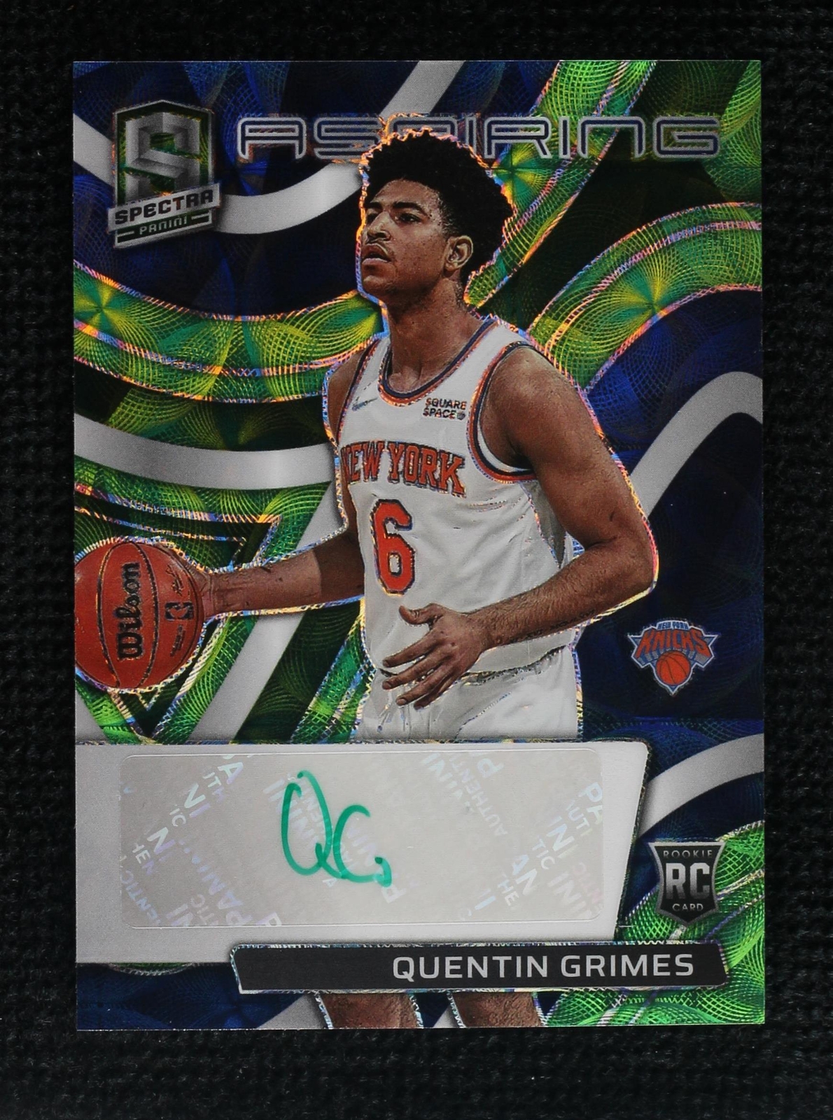 2021-22 Panini Spectra - Aspiring Autographs Green Prizm #AA-QGR ...
