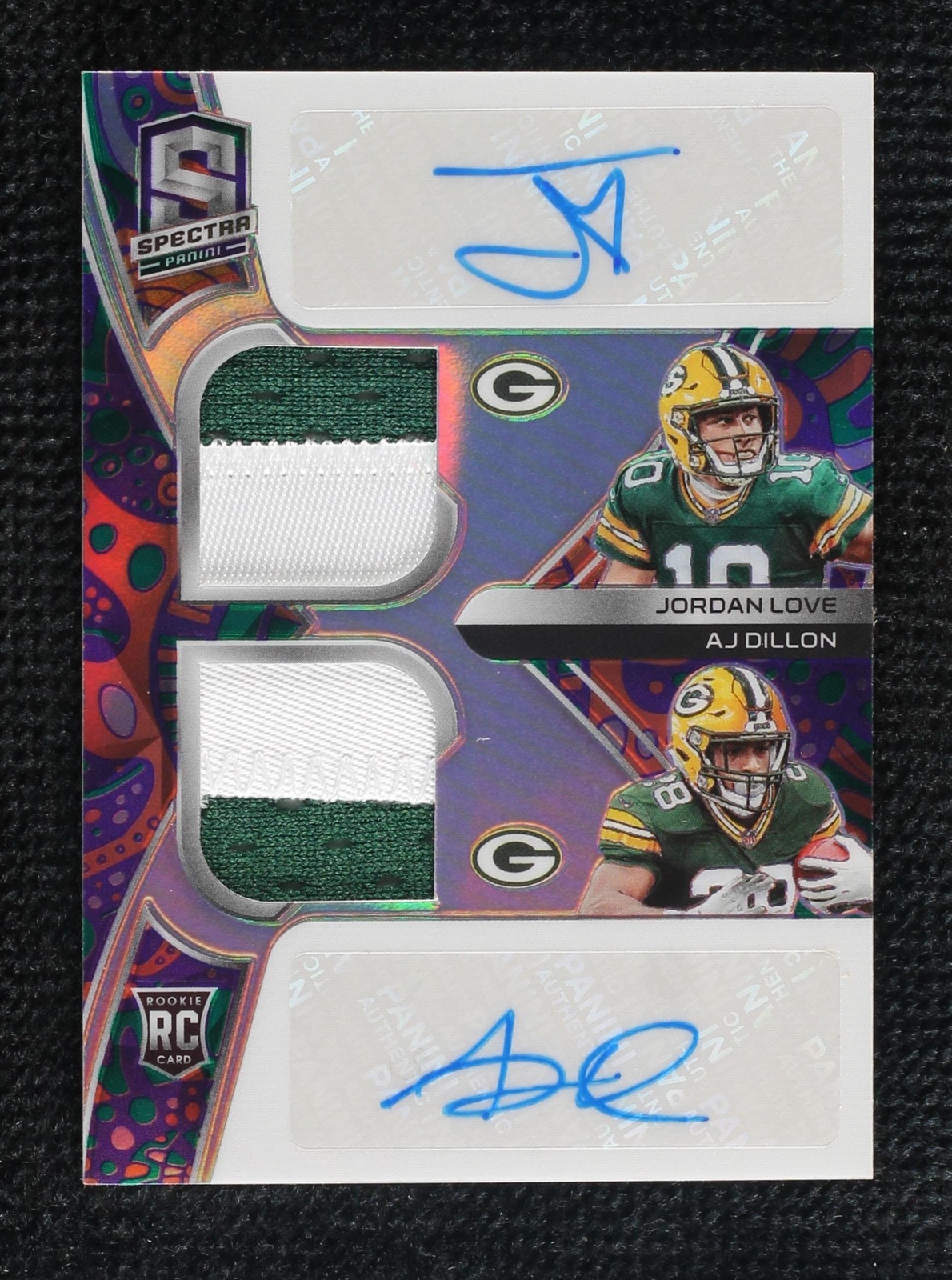 2020 Panini Spectra - Rookie Dual Patch Autographs Psychedelic #RDPA-JA ...
