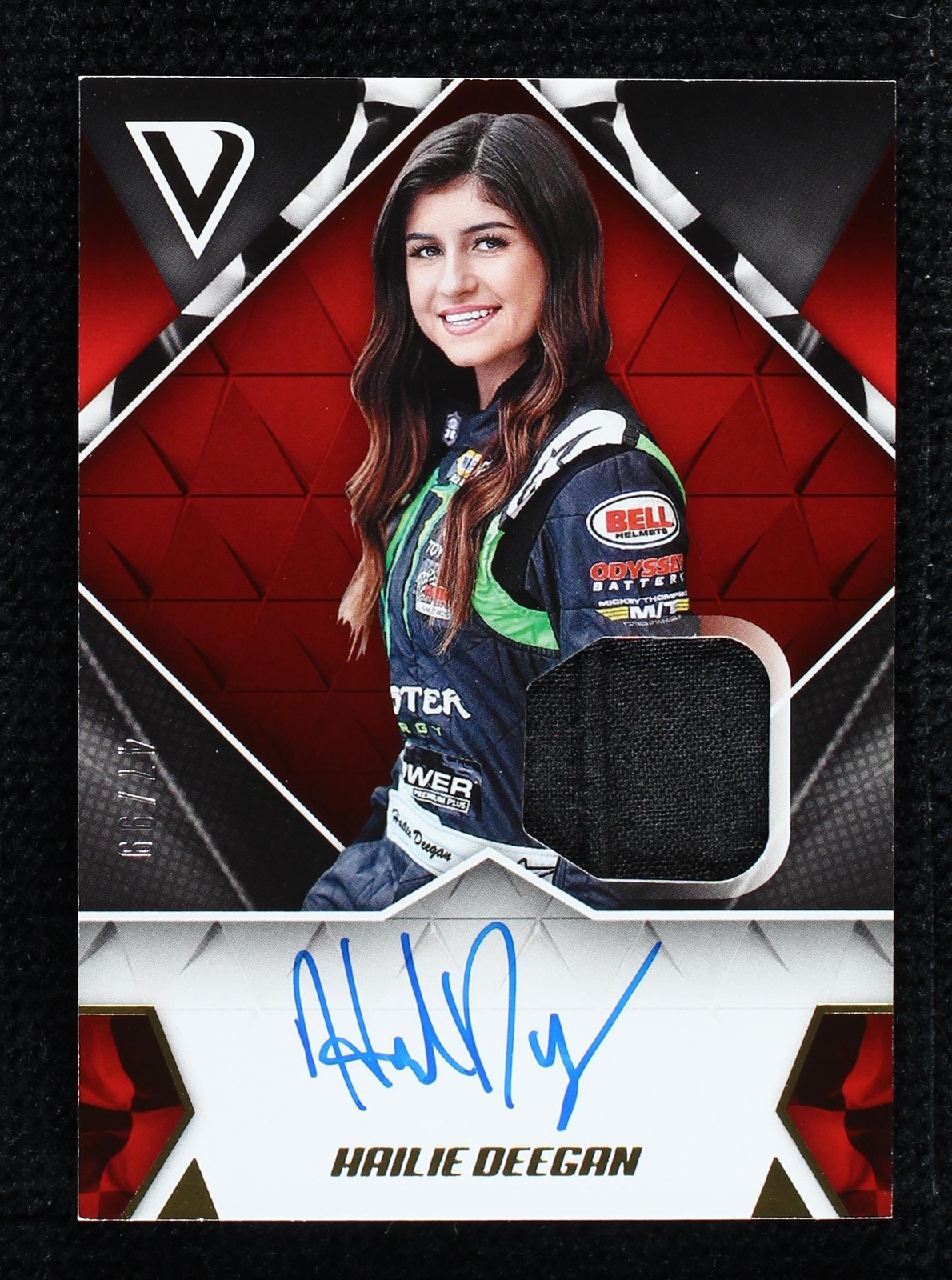 2019 Panini Victory Lane - Signature Swatches Gold #SS-HD Hailie Deegan ...