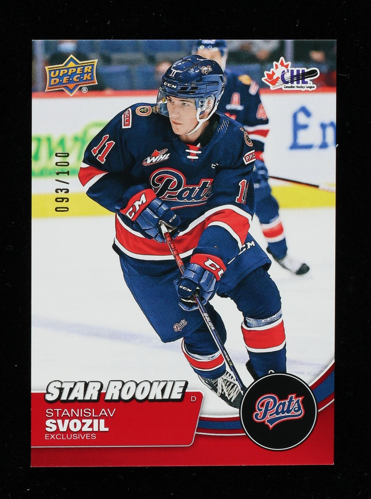 2021-22 Upper Deck CHL - Star Rookie Exclusives #355 Stanislav Svozil ...