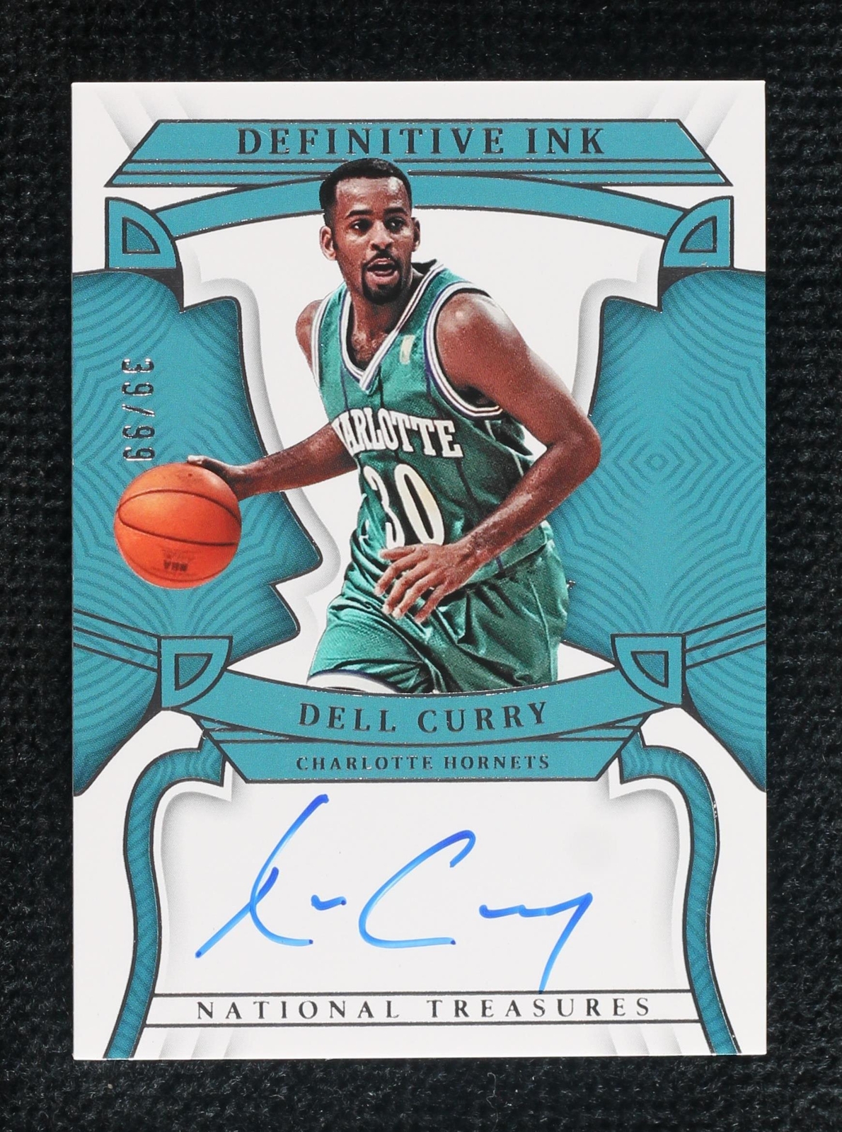 2022-23 Panini National Treasures - Definitive Ink #DEF-DCU Dell Curry ...