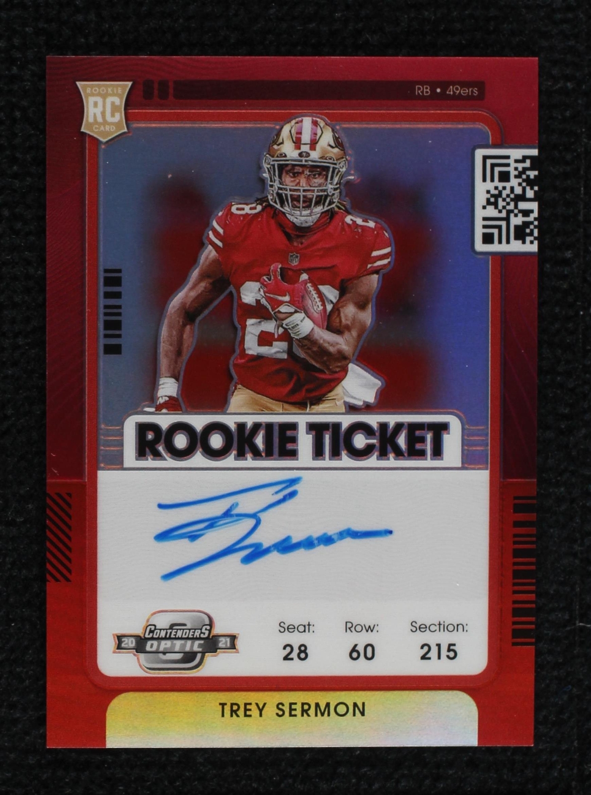 2021 Panini Contenders Optic - Rookie Ticket RPS Autographs Red Prizm ...
