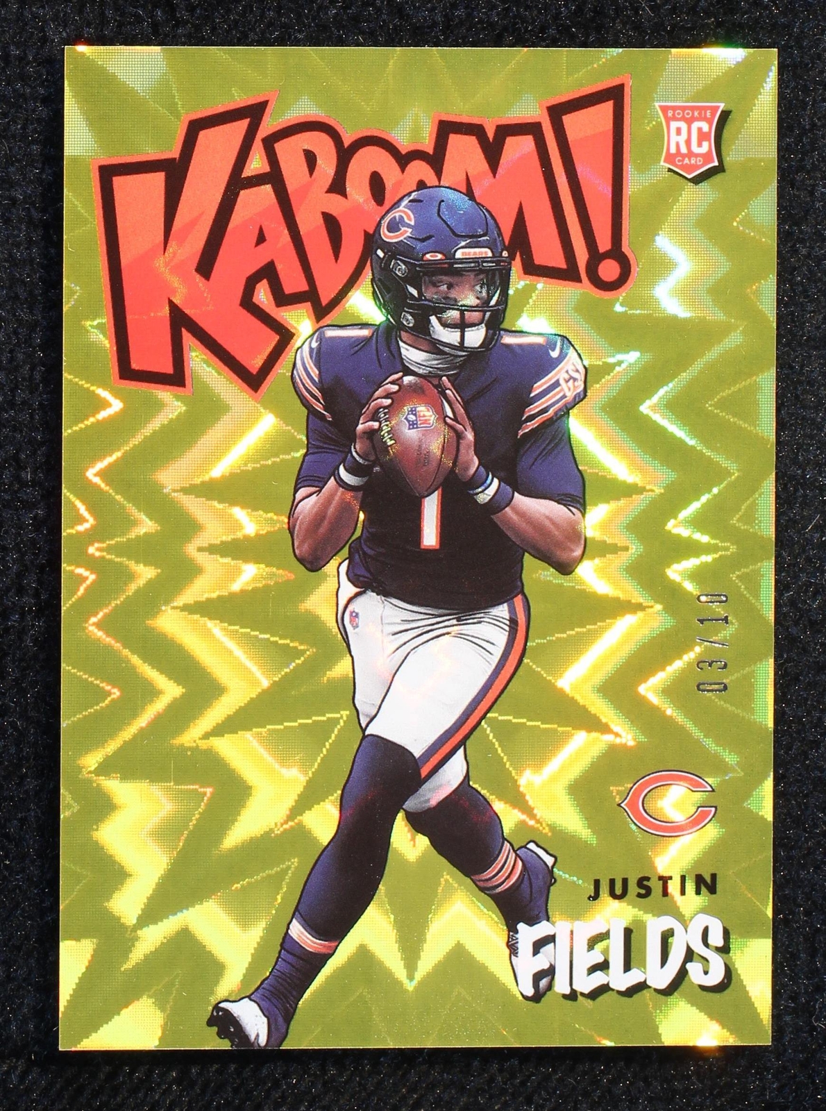 2021 Panini Absolute - Kaboom! Gold #K43 Justin Fields /10 (RC) for ...