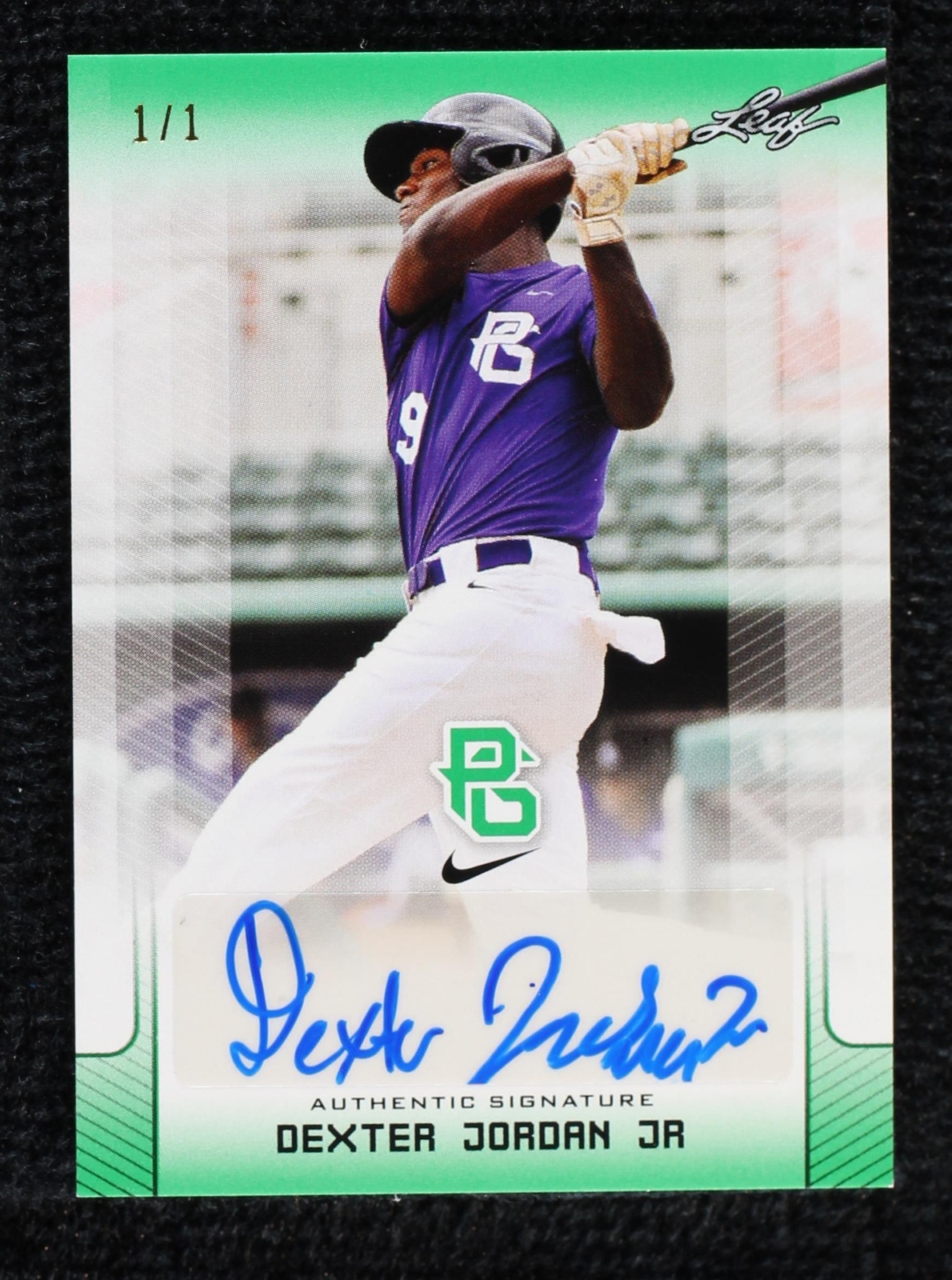 2017 Leaf Perfect Game National Showcase - Green Blank Back Proof #BA ...