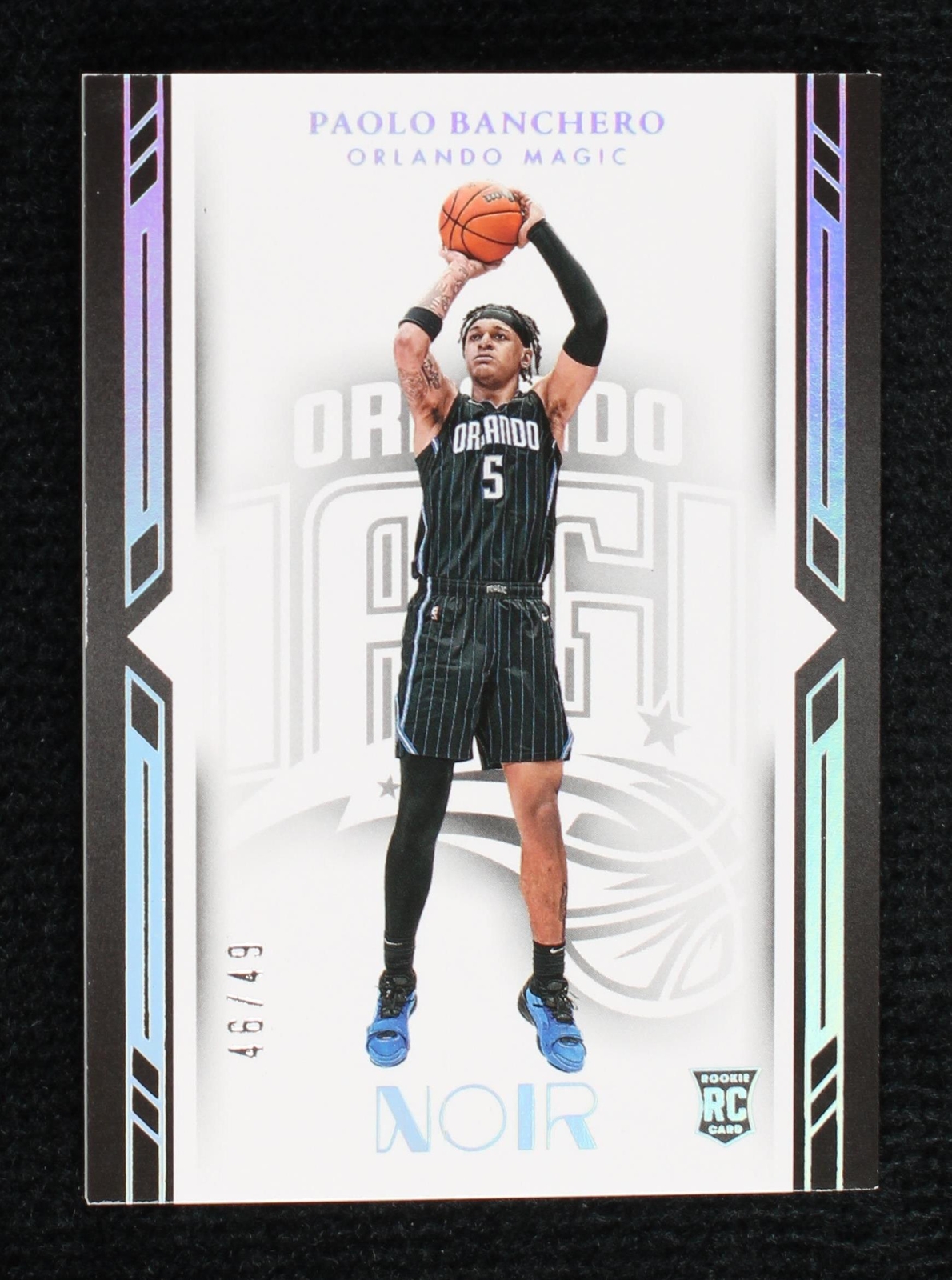 2022-23 Panini Noir - Rookies Icon Edition Holo Silver #186 Paolo ...