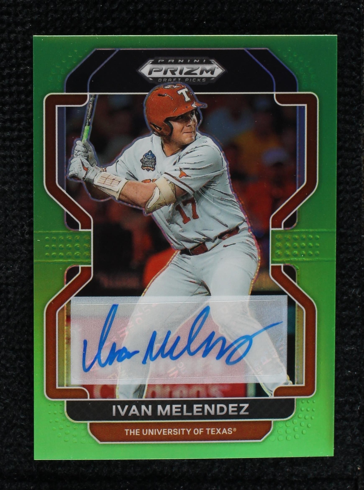 2022 Panini Prizm Draft Picks - Lime Green Prizm Autographs #PDP43 Ivan Melendez /23 (AU, RC ...