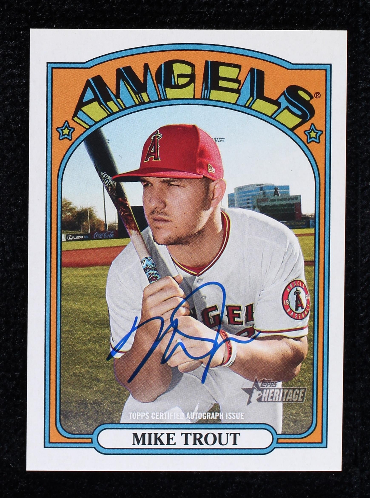 2021 Topps Heritage - Real One Autographs #ROA-MT Mike Trout (AU) for ...