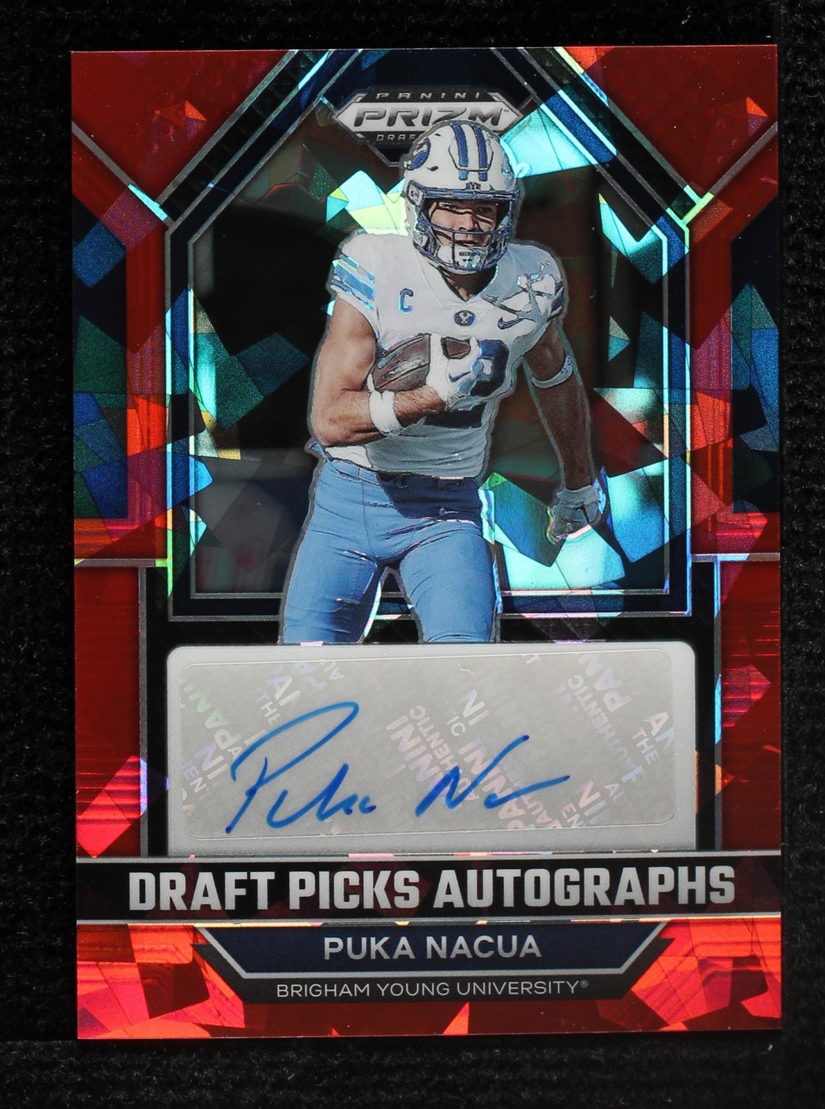 2023 Panini Prizm Draft Picks - Draft Picks Autographs Red Ice Prizm #DPA-PNU Puka Nacua (AU, RC ...