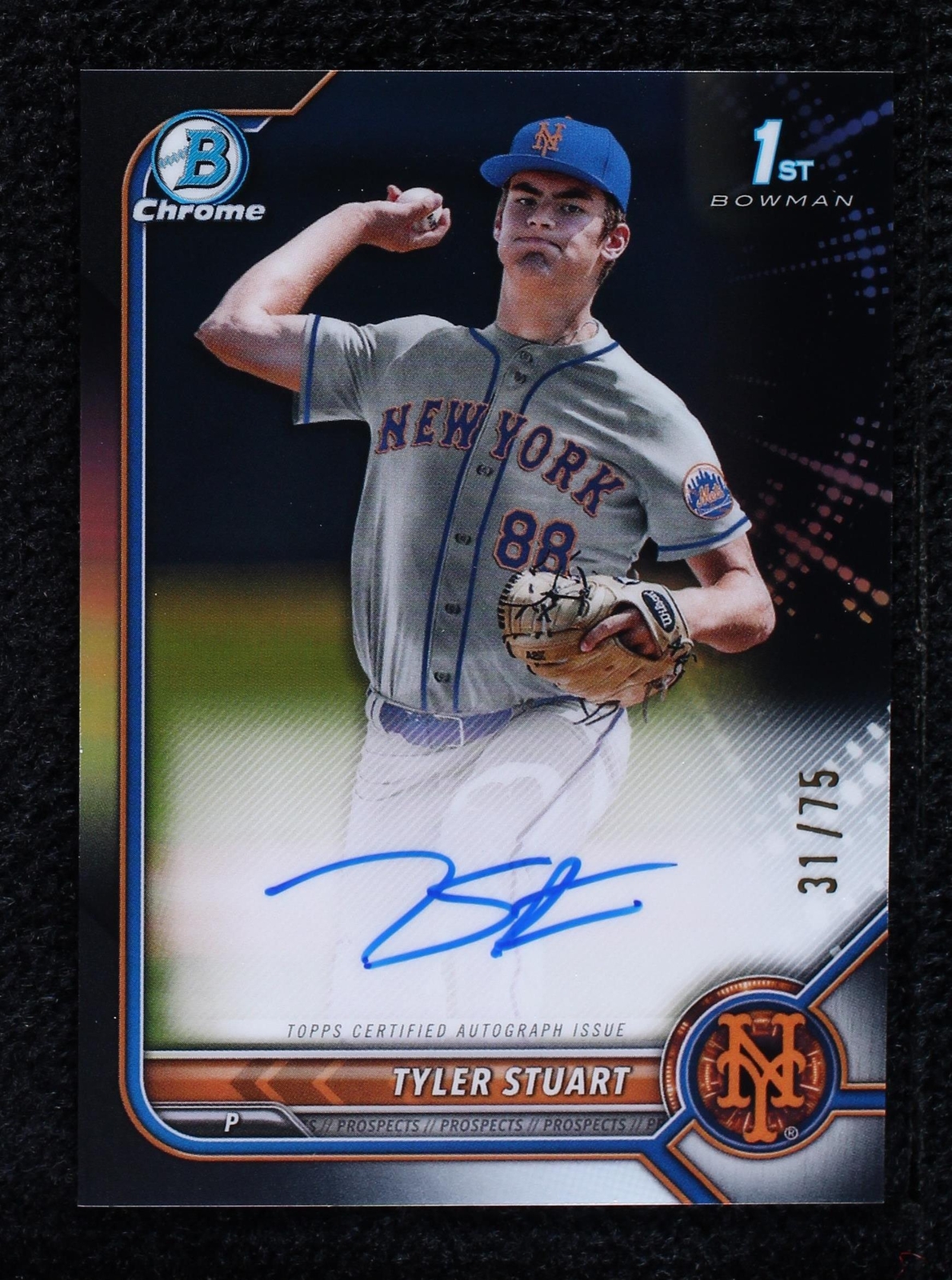2022 Bowman Draft - Chrome Draft Pick Autographs Black Refractor #CDA ...