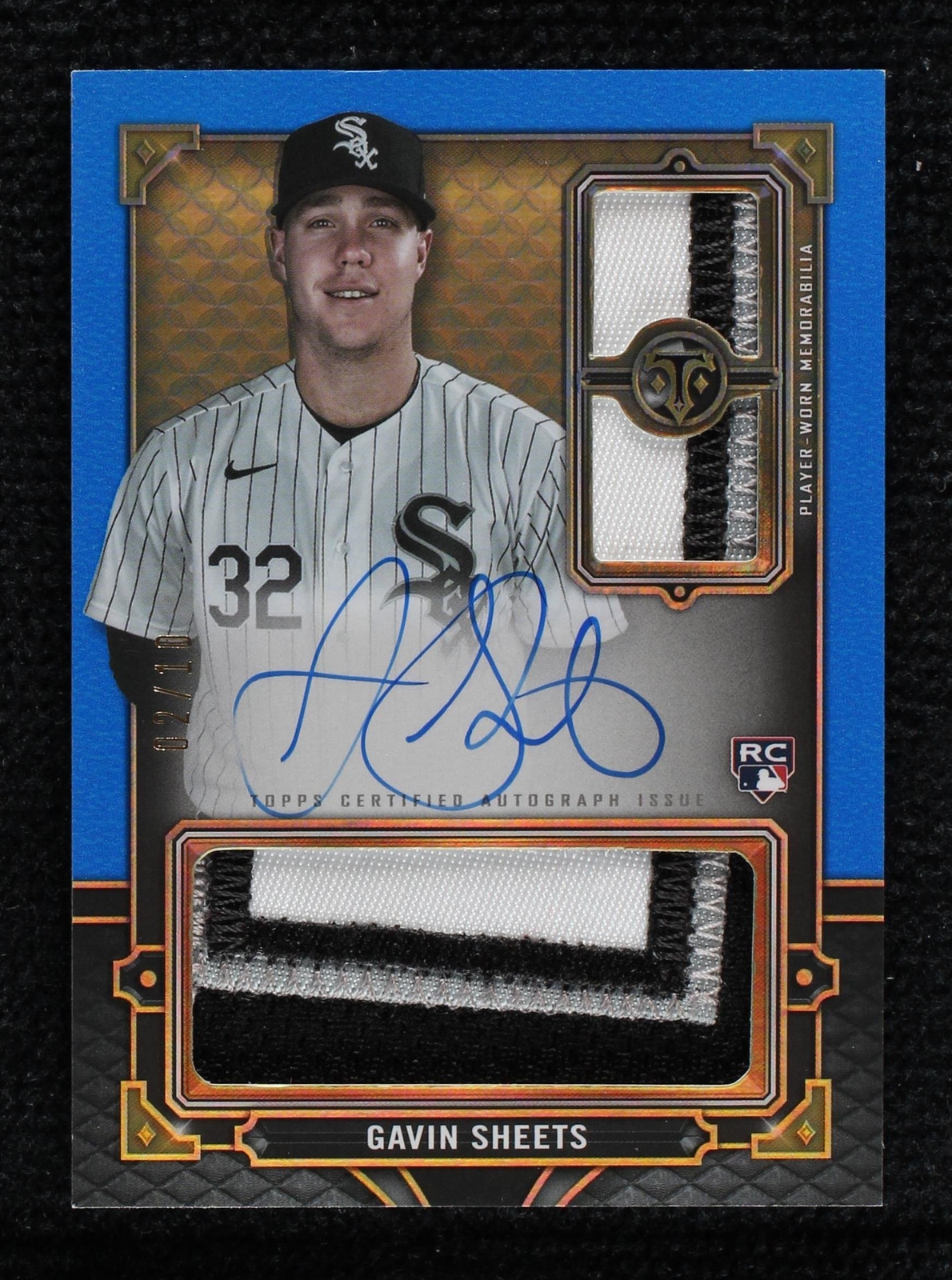 2022 Topps Triple Threads - Rookie and Future Phenom Autographed Relics Sapphire #RFPAR-GS Gavin ...