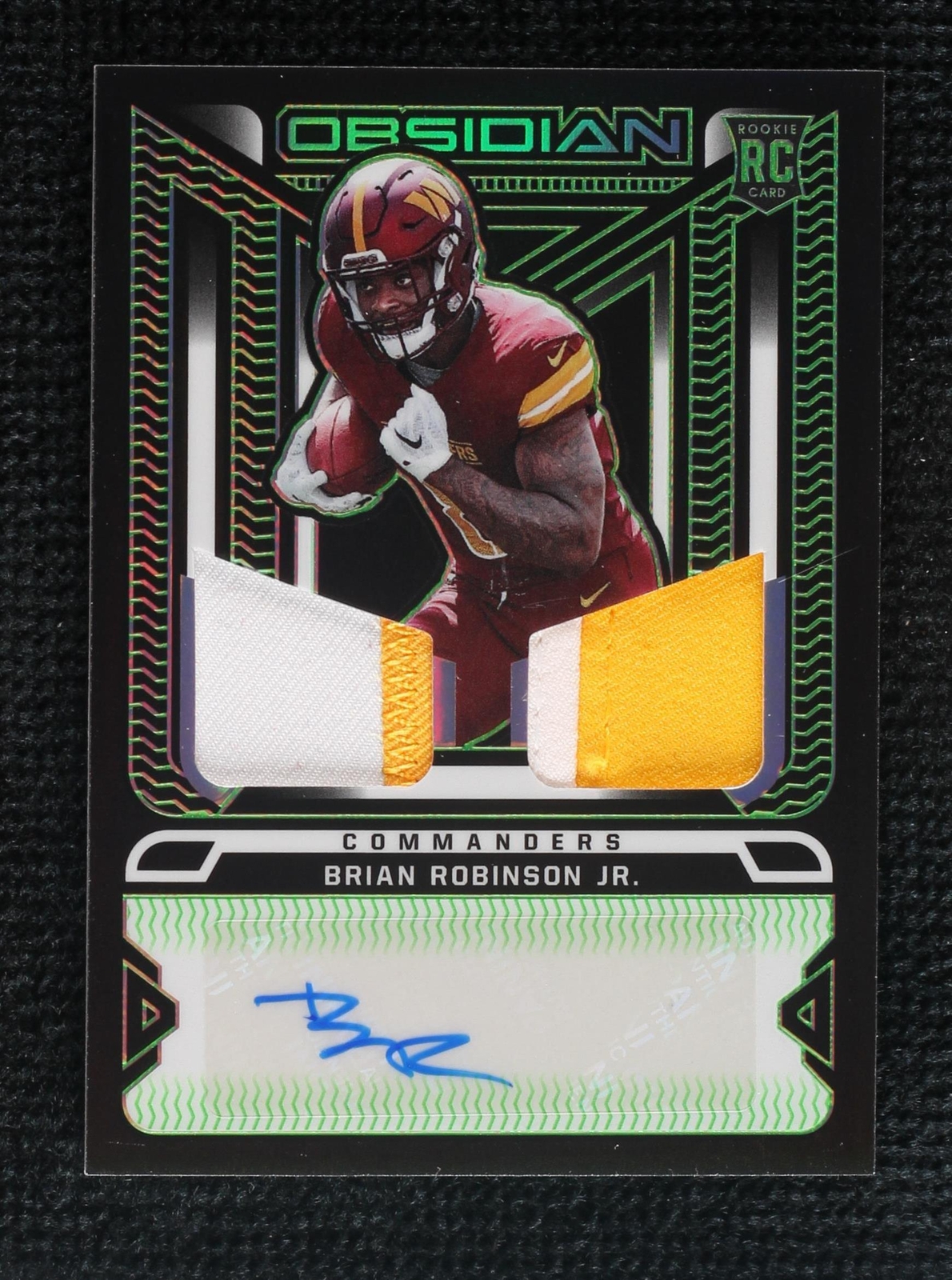 2022 Panini Obsidian - Rookie Jersey Ink Electric Etch Green #RJI-BRO ...