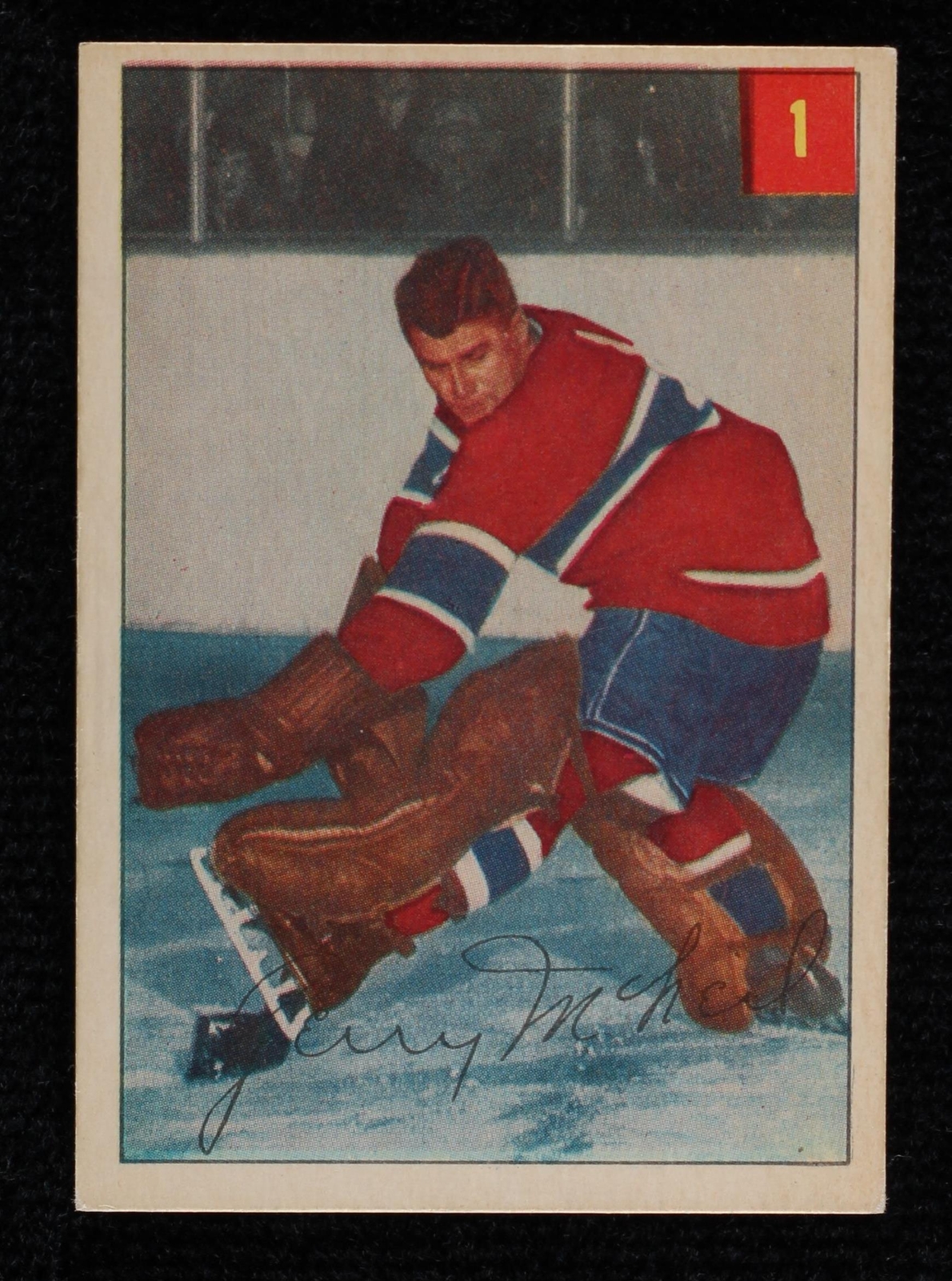 1954-55 Parkhurst - Premium Ad Back #1 Gerry McNeil for sale online | eBay