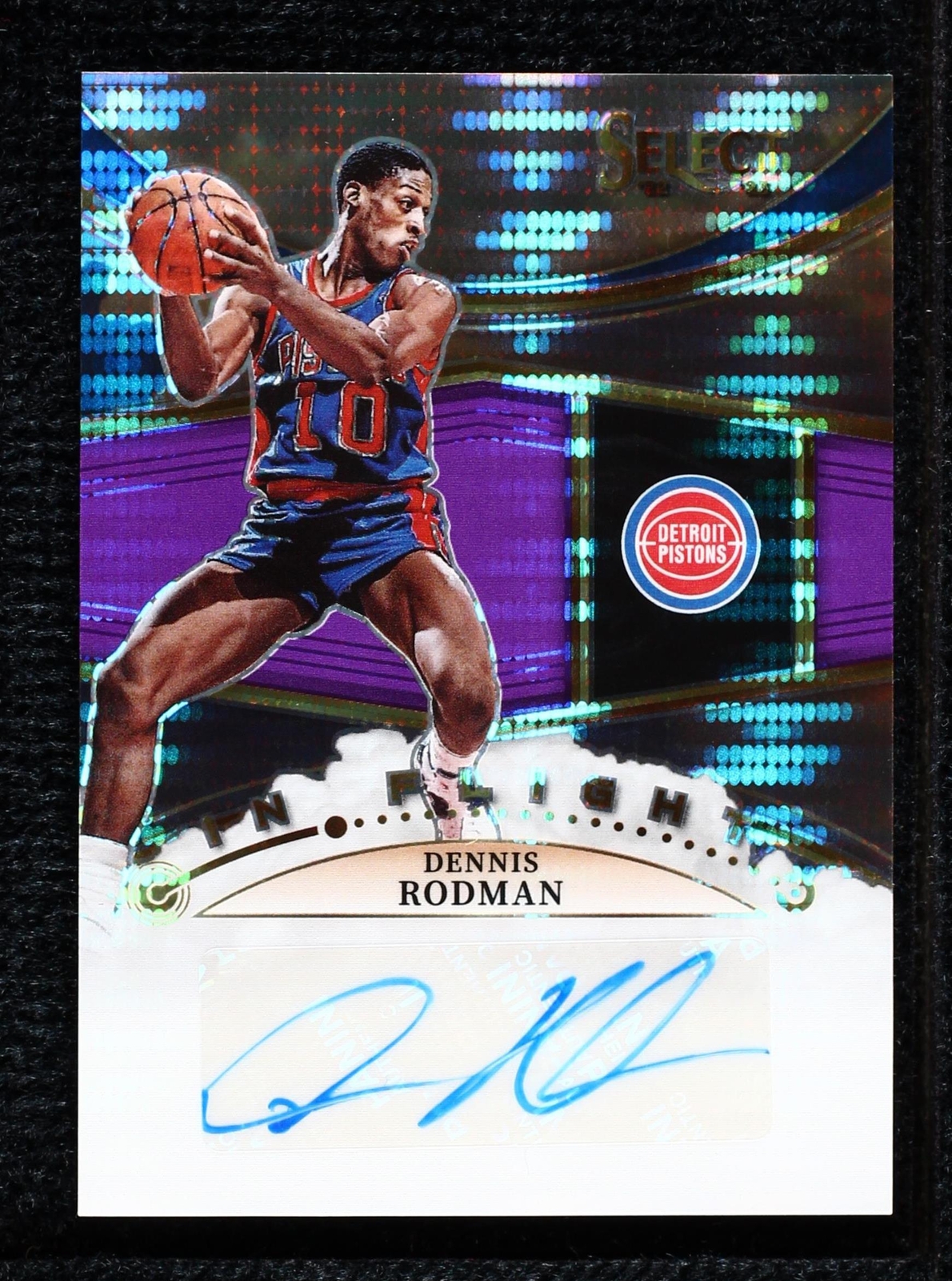 2022-23 Panini Select - In Flight Signatures Neon Purple Pulsar Prizm # ...