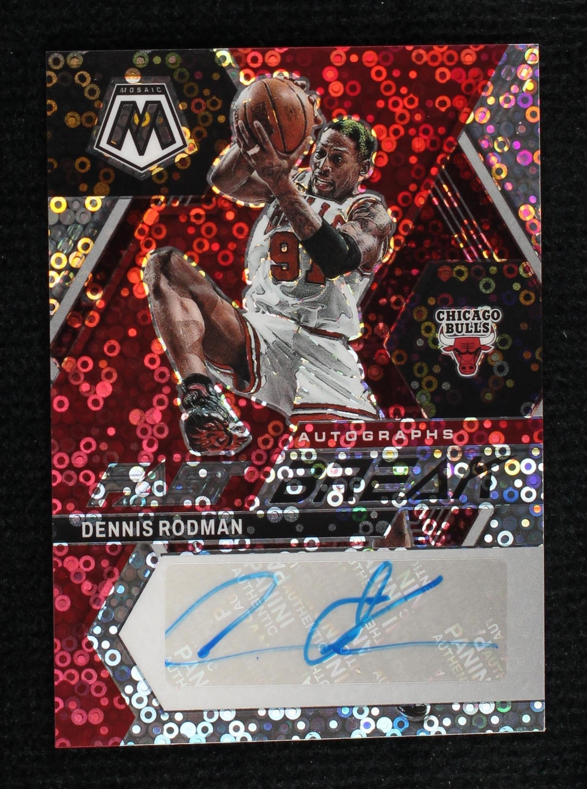 2022-23 Panini Mosaic - Autographs Fast Break #FB-ROD Dennis Rodman (AU ...