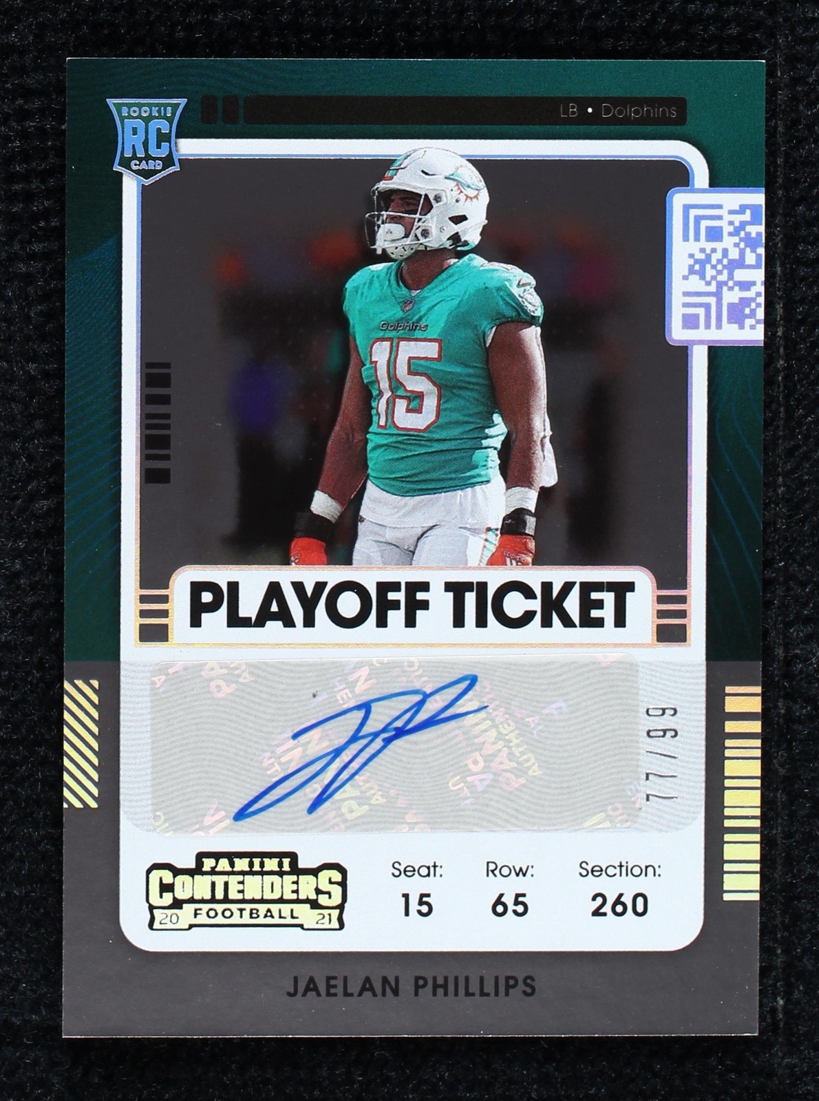 2021 Panini Contenders - Rookie Ticket Playoff Ticket #150 Jaelan ...