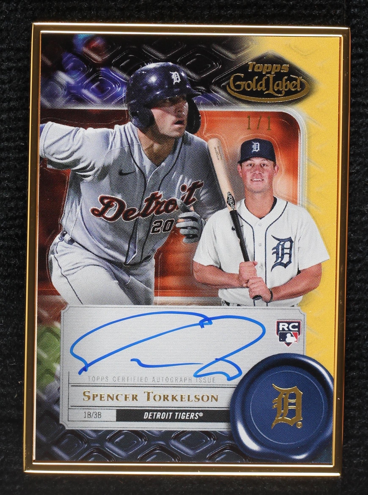 2022 Topps Gold Label - Framed Autographs Gold #FA-ST Spencer Torkelson ...