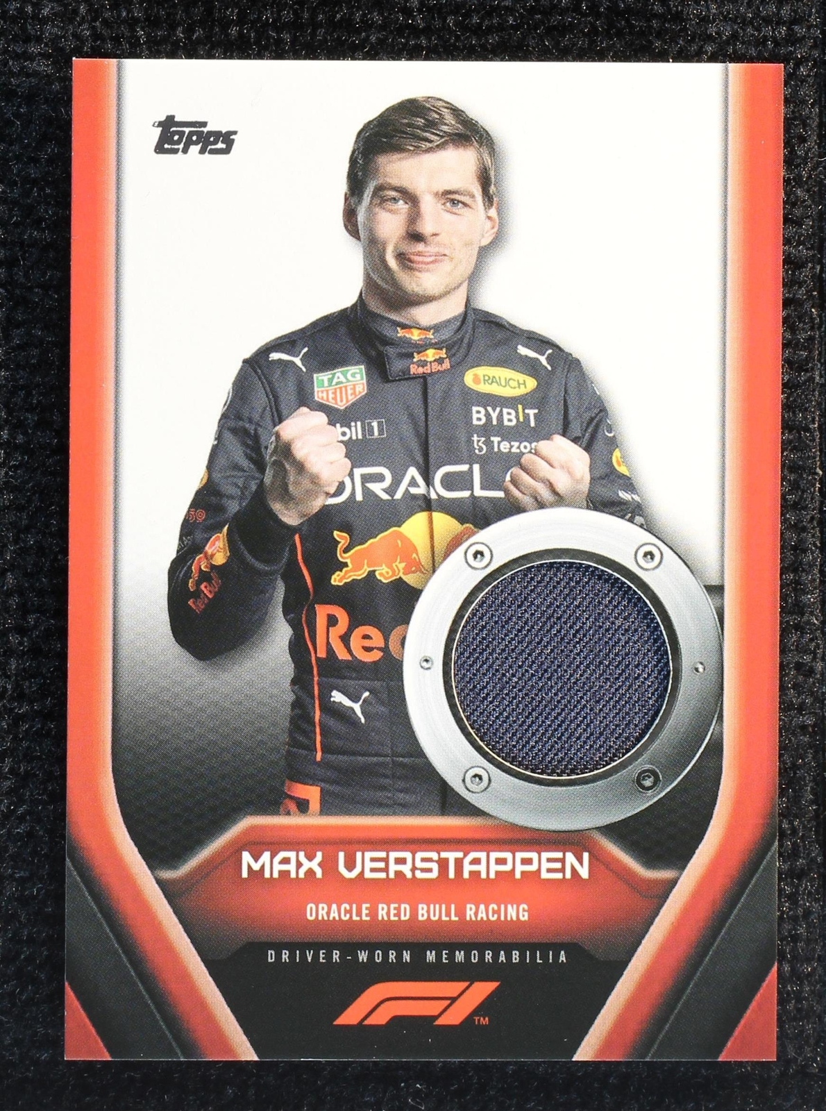 2022 Topps Formula 1 - F1 Relics #F1RL-MVI Max Verstappen (MEM) for ...