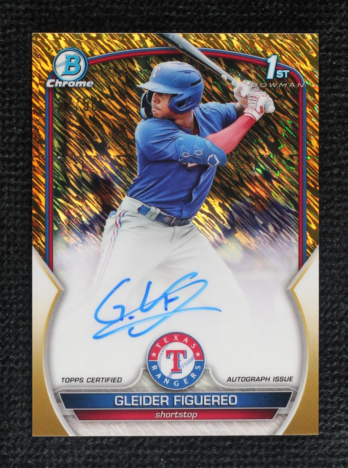 2023 Bowman - Chrome Prospect Autographs Gold Shimmer Refractor #CPA-GF ...