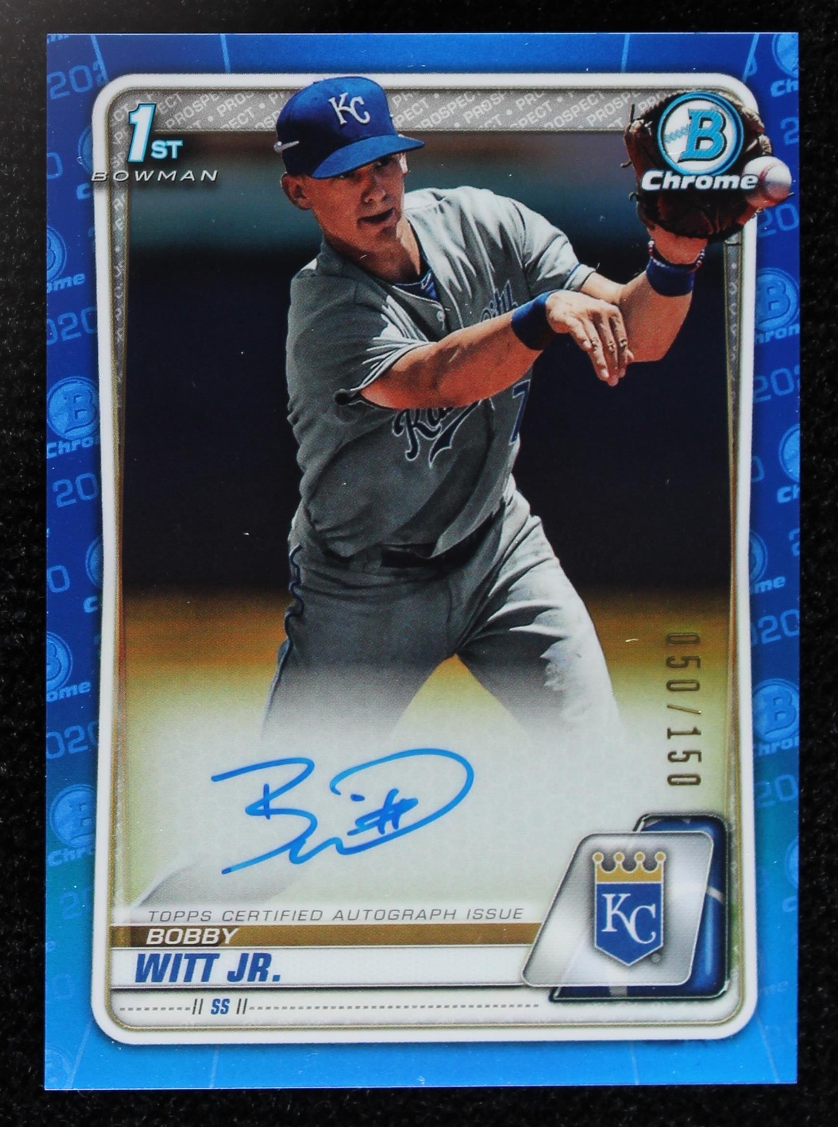 2020 Bowman - Chrome Prospects Autographs Blue Refractor #CPA-BWJ Bobby ...