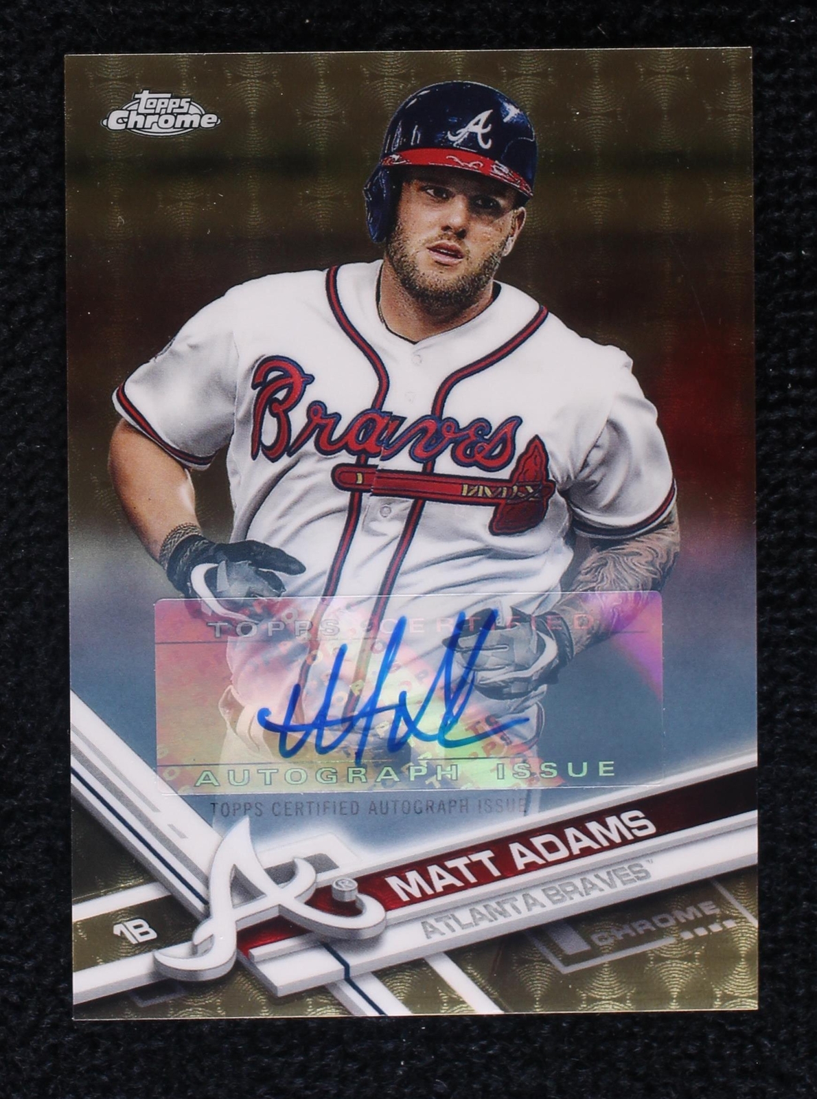2017 Topps Chrome Update - Superfractor Autographs #HMT94 Matt Adams /1 ...