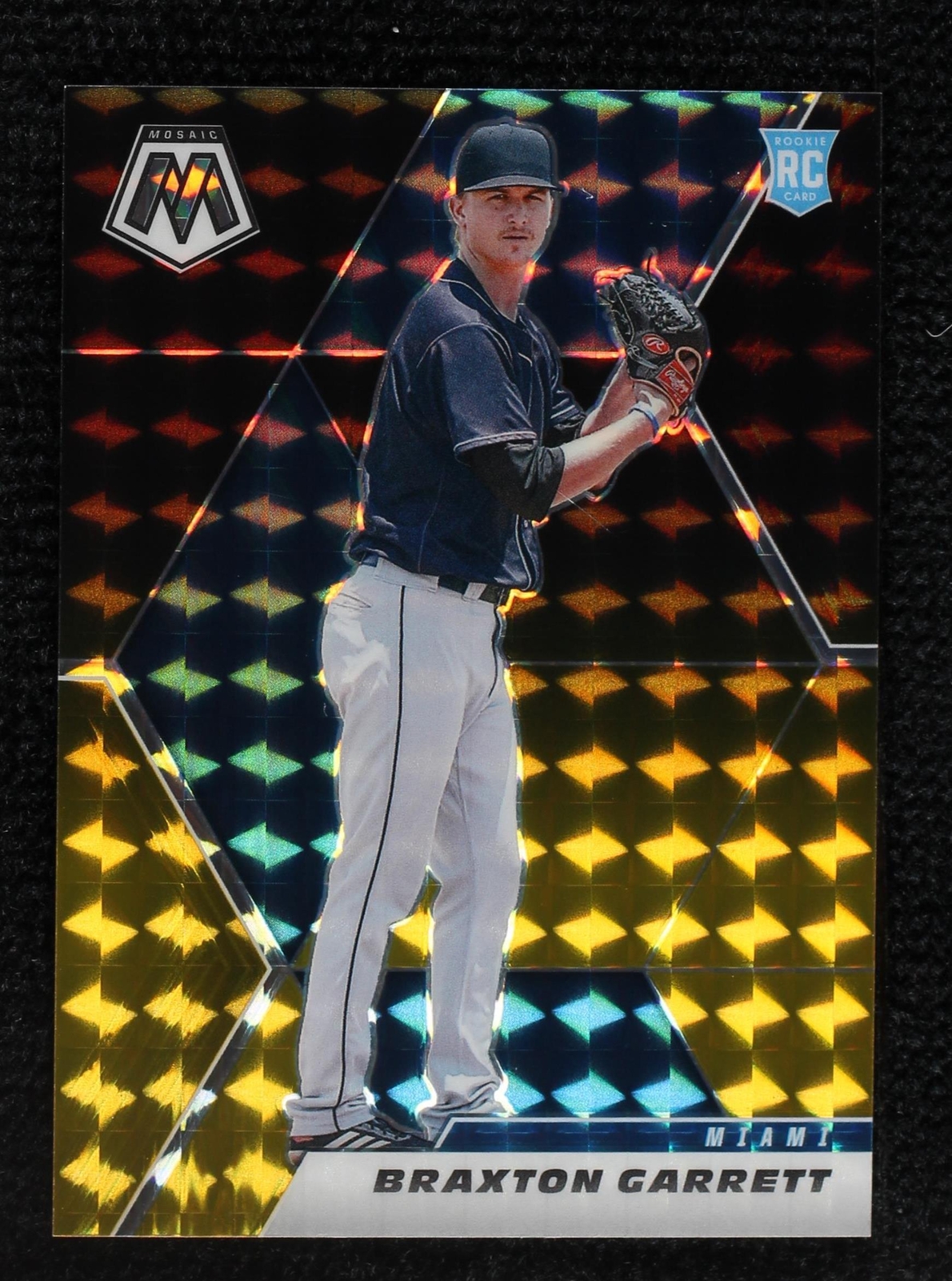2021 Panini Mosaic - Rookie Choice Black Gold Mosaic #204 Braxton ...