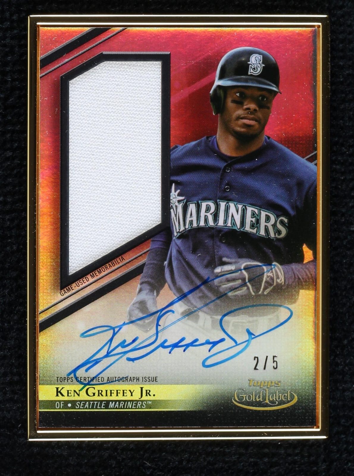 2021 Topps Gold Label - Golden Greats Framed Autograph Jumbo Relics ...