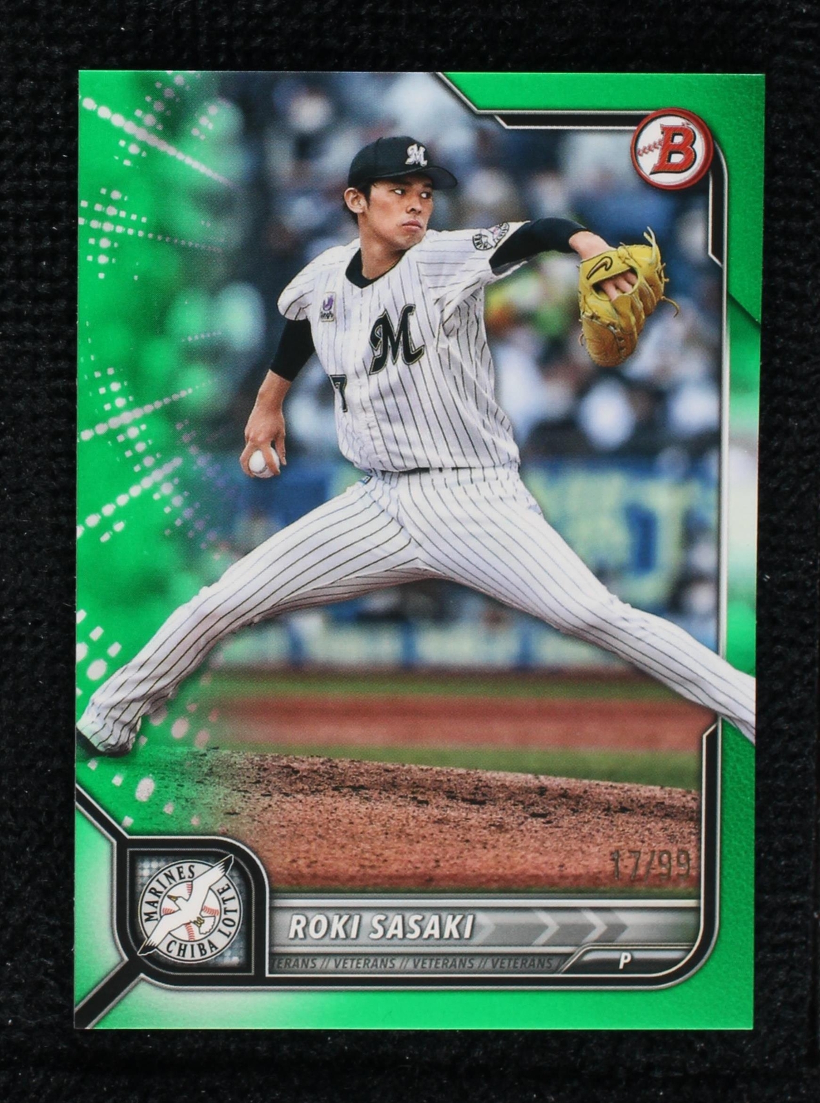 2022 Bowman NPB Nippon Professional Baseball - Green #133 Roki Sasaki ...
