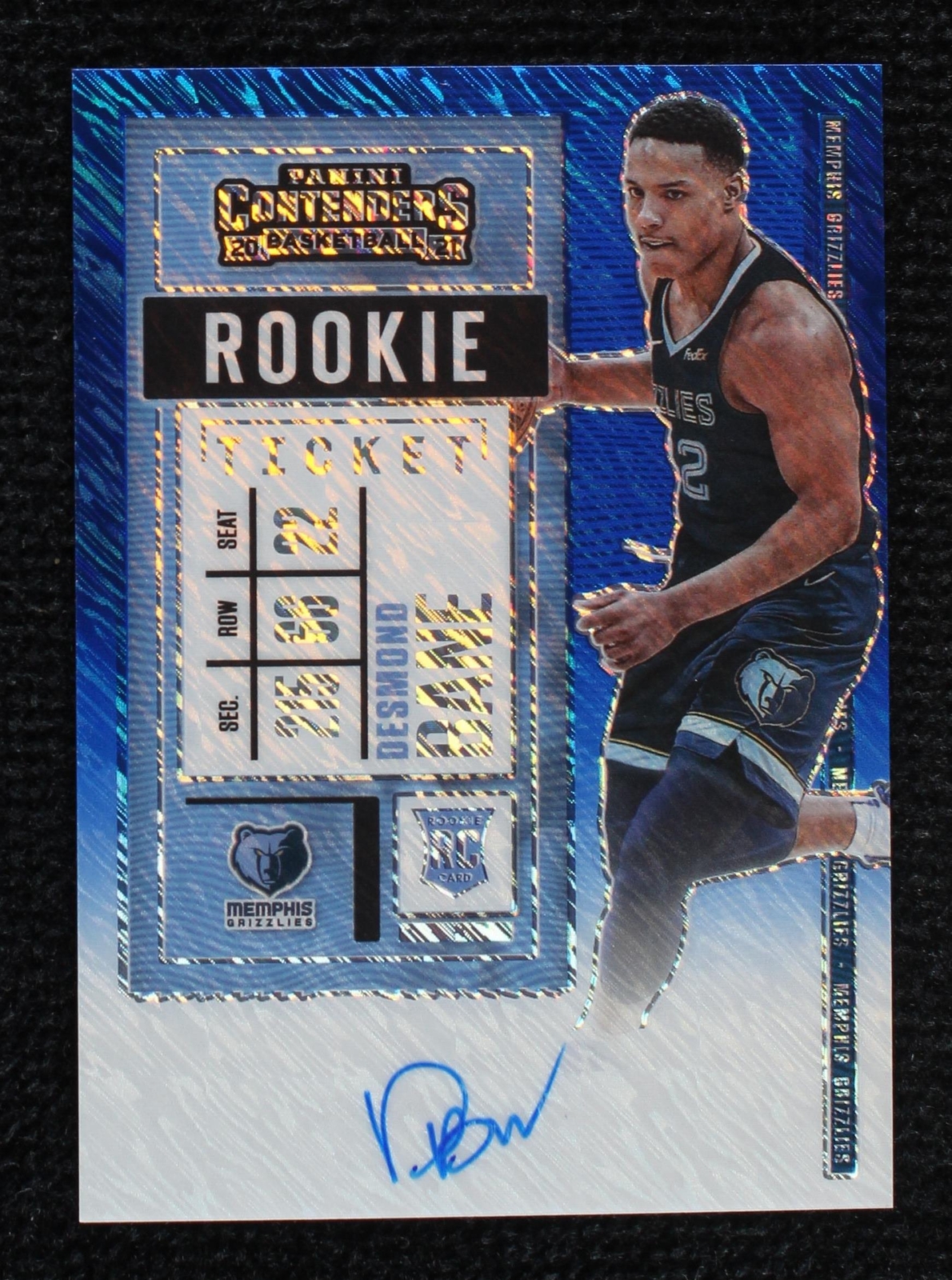 2020-21 Panini Contenders - Rookie Ticket Premium Edition Blue Shimmer ...