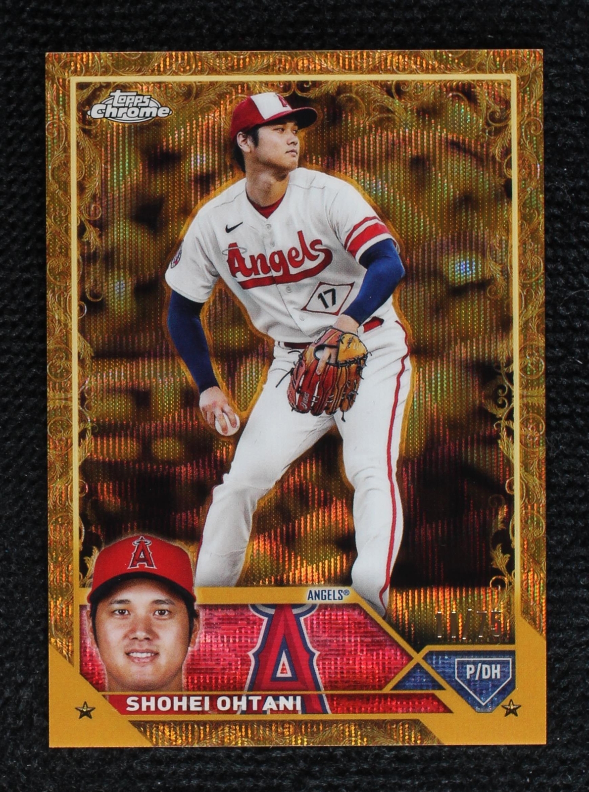 2023 Topps Gilded Collection - Gold Wave Etch #17 Shohei Ohtani /75 for ...
