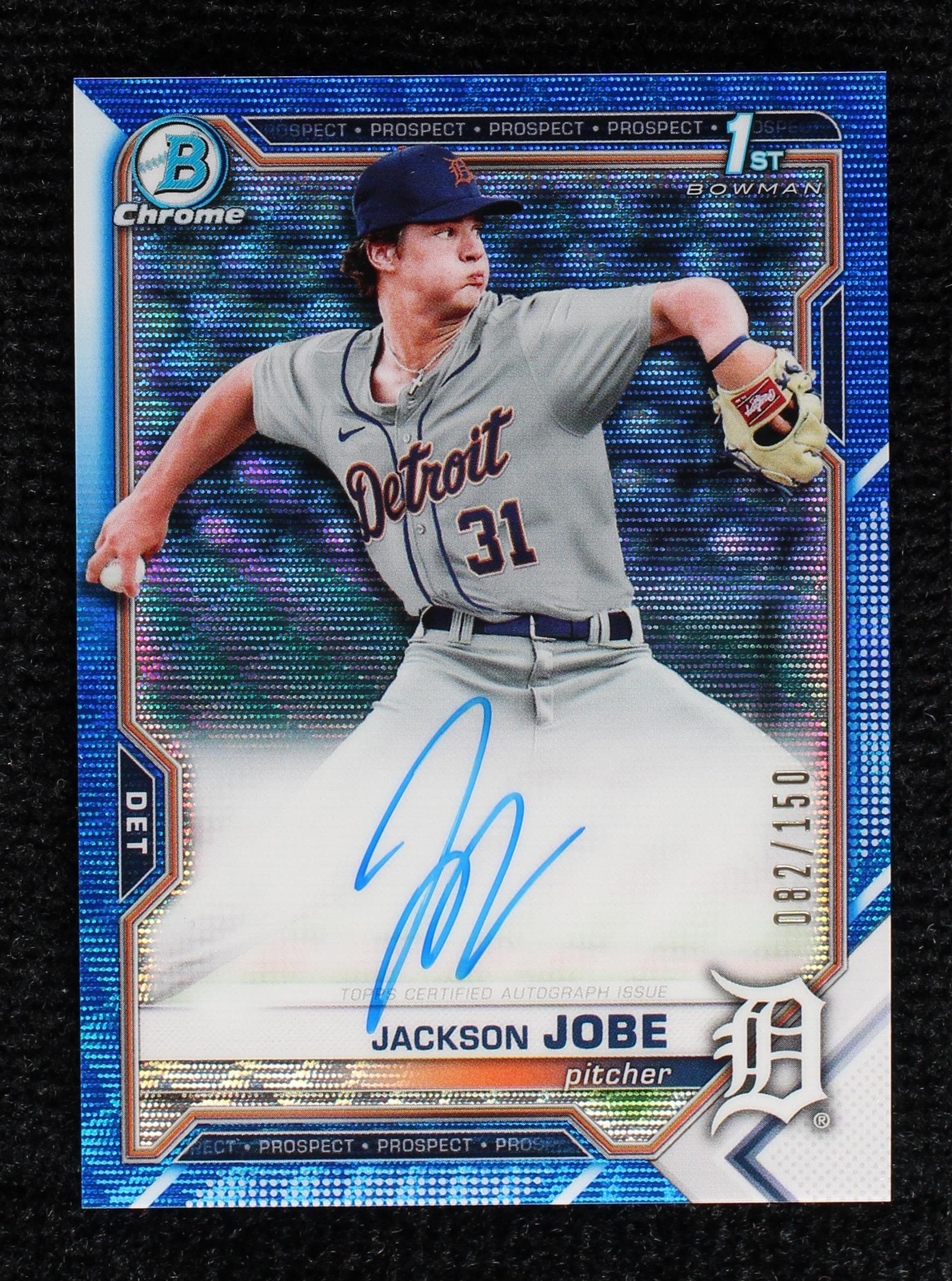 2021 Bowman Draft - Chrome Draft Pick Autographs Blue Wave Refractor # ...