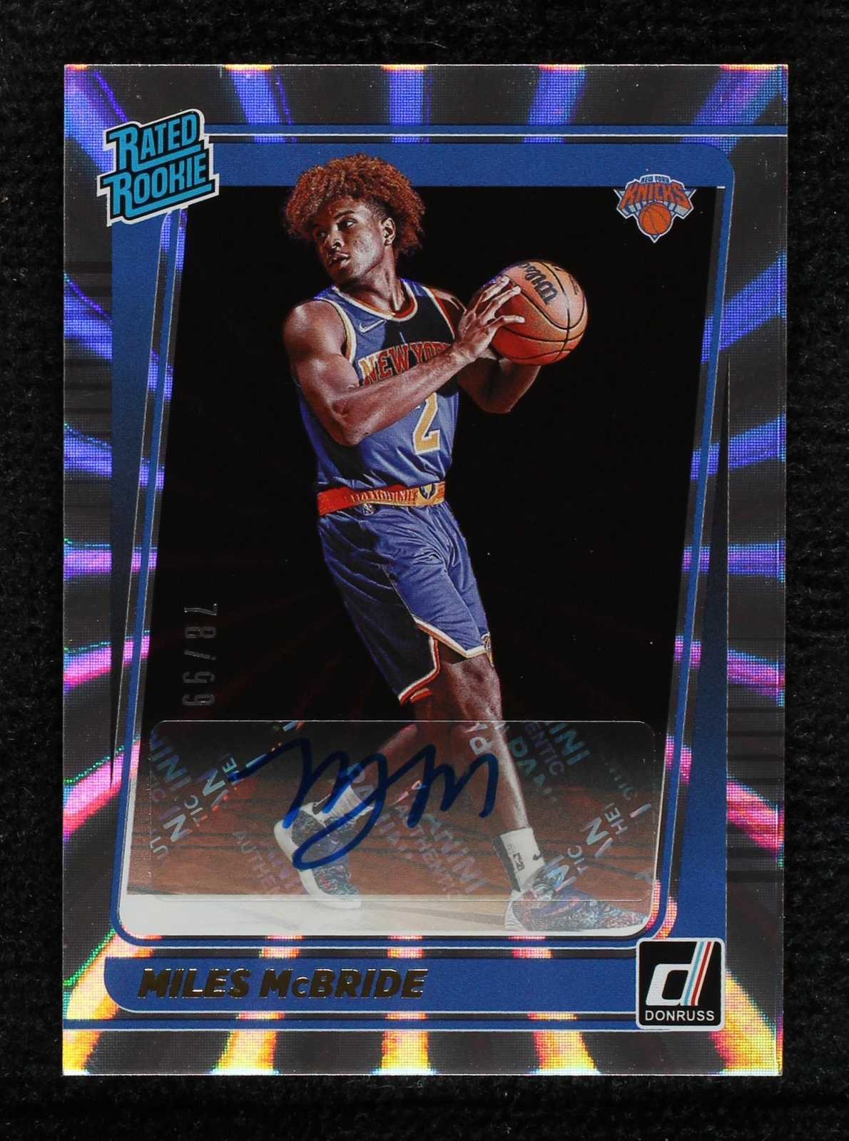 2021-22 Panini Donruss - Rated Rookie Holo Laser Signatures #224 Miles ...