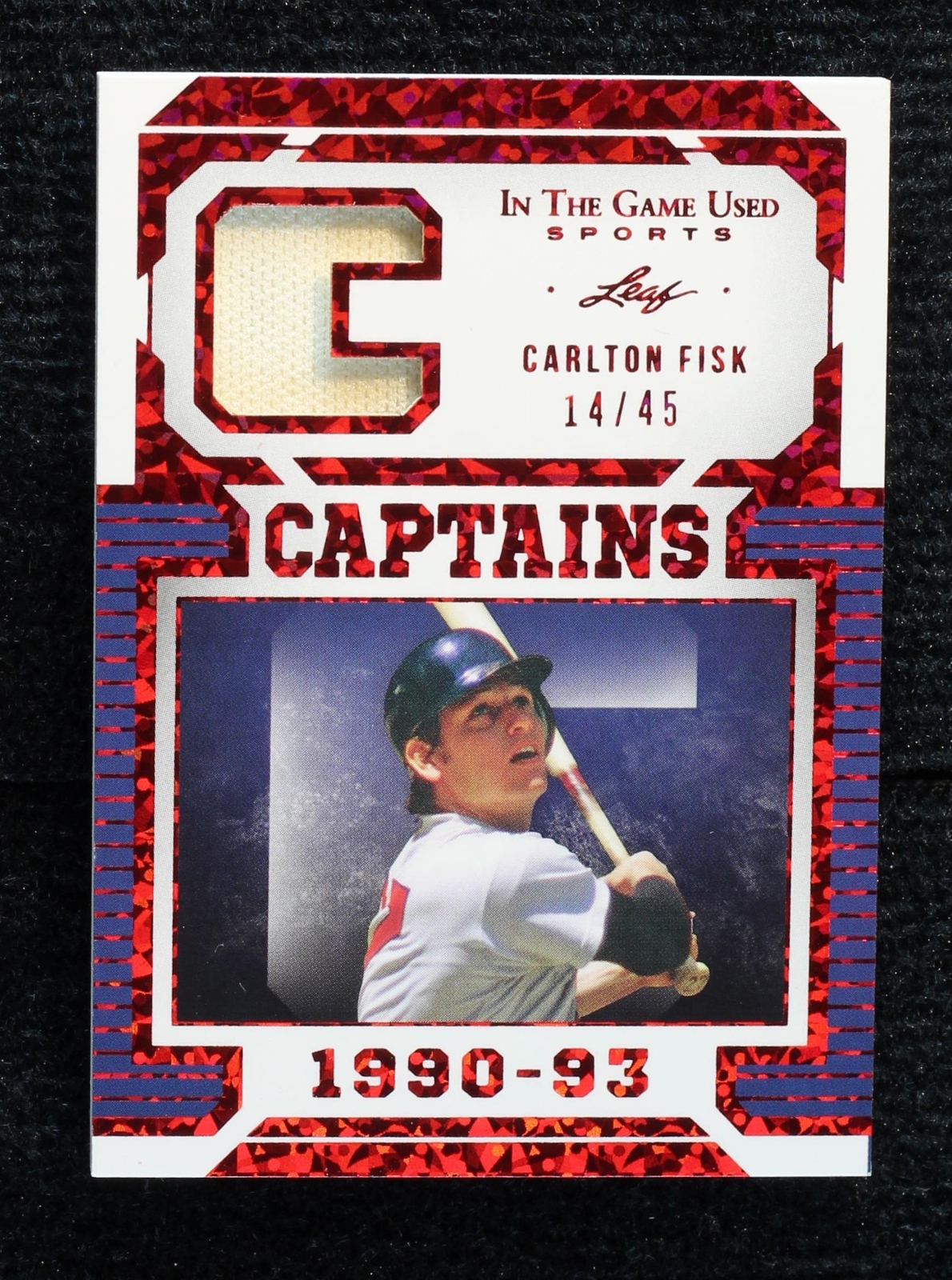 2022 Leaf In The Game Used Sports - Captains Red Pattern #C-04 Carlton ...