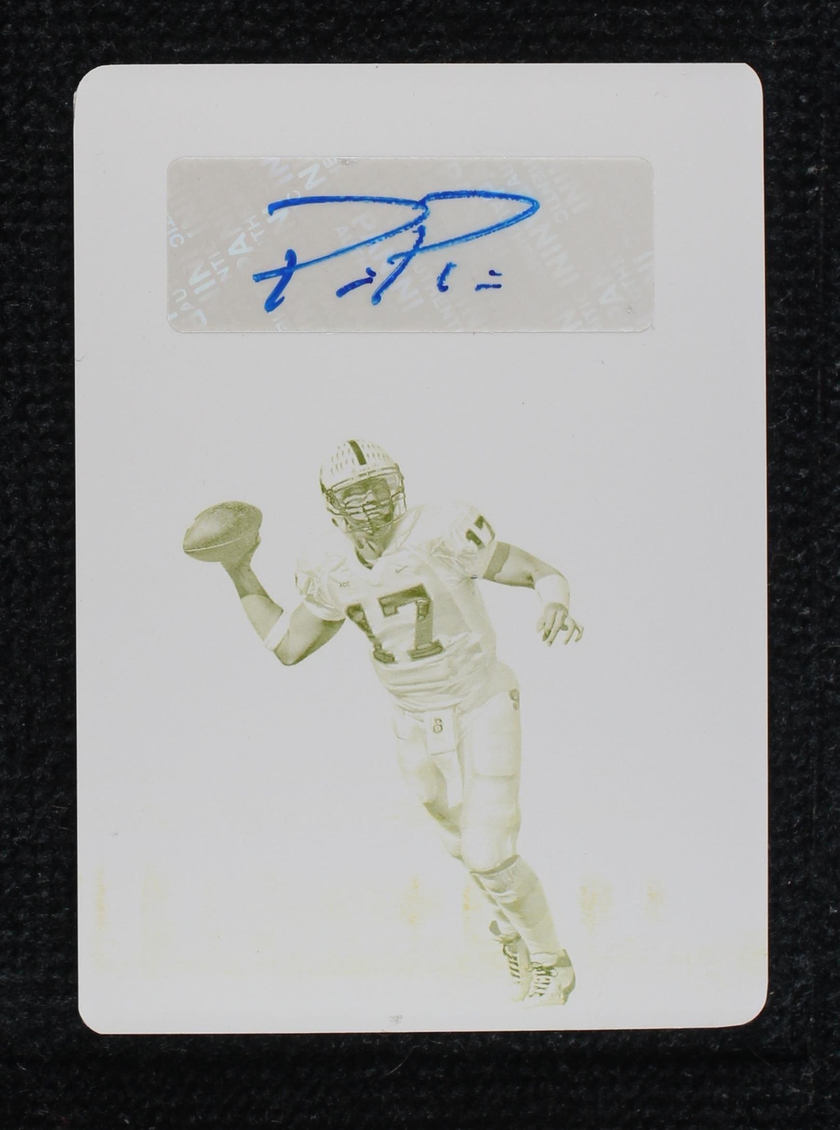 2015 Panini National Treasures College - Signatures Printing Plate Yellow #79 Philip Rivers /1 ...
