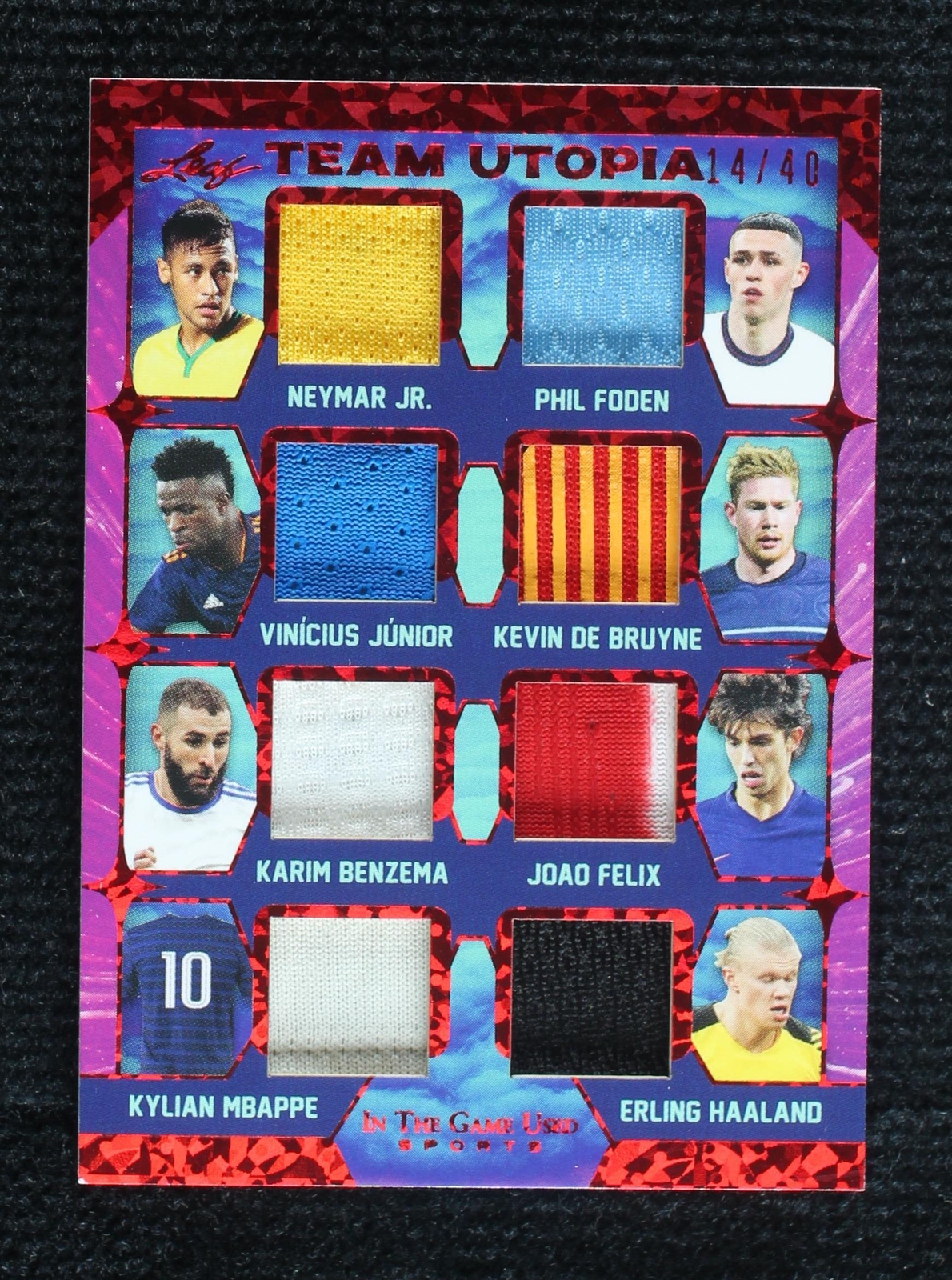 2022 Leaf In The Game Used Sports - Team Utopia Red Pattern #TU-07 ...