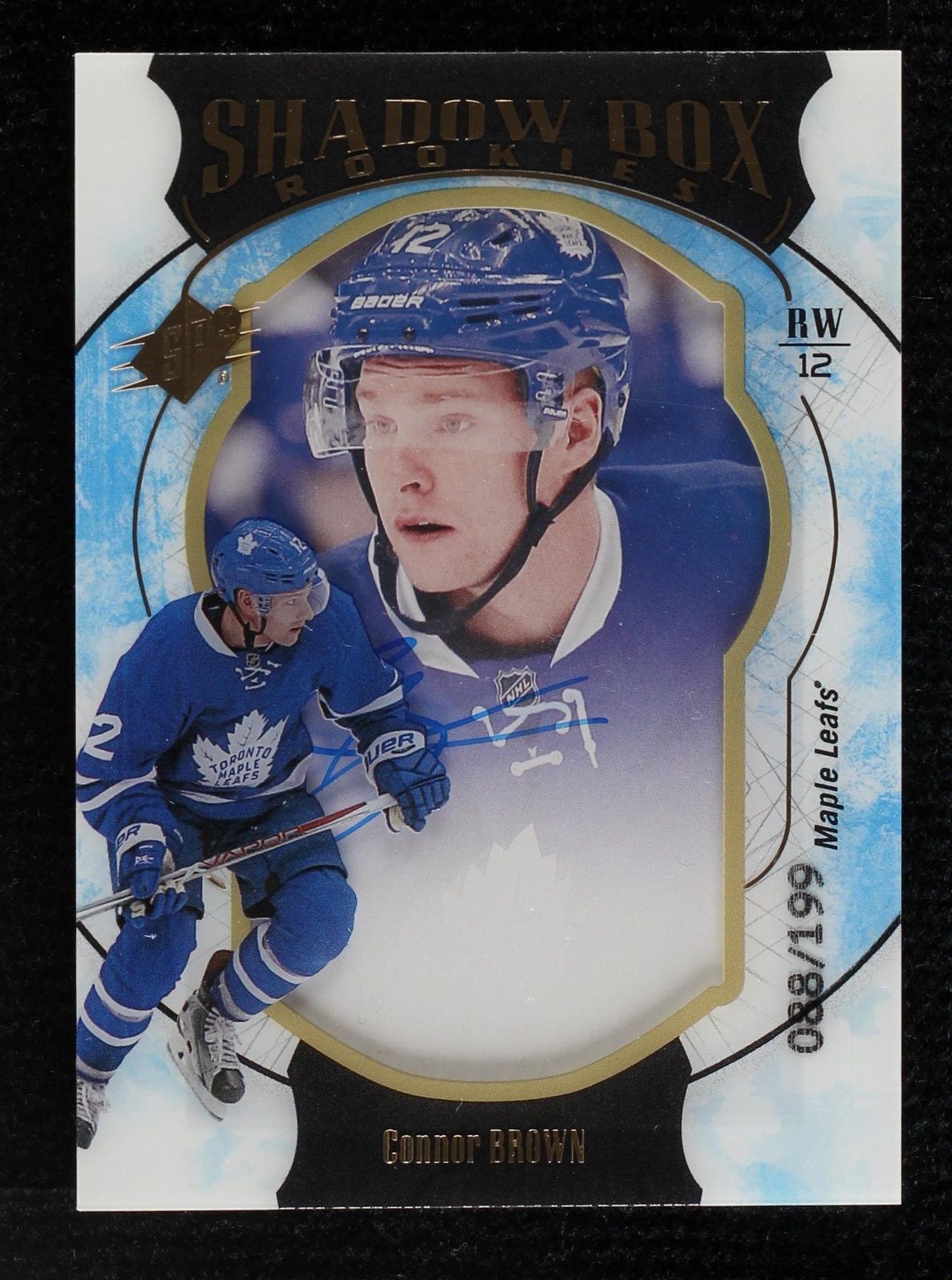 2016-17 SPx - Shadow Box Rookies Blue Autographs #59 Connor Brown /199 ...
