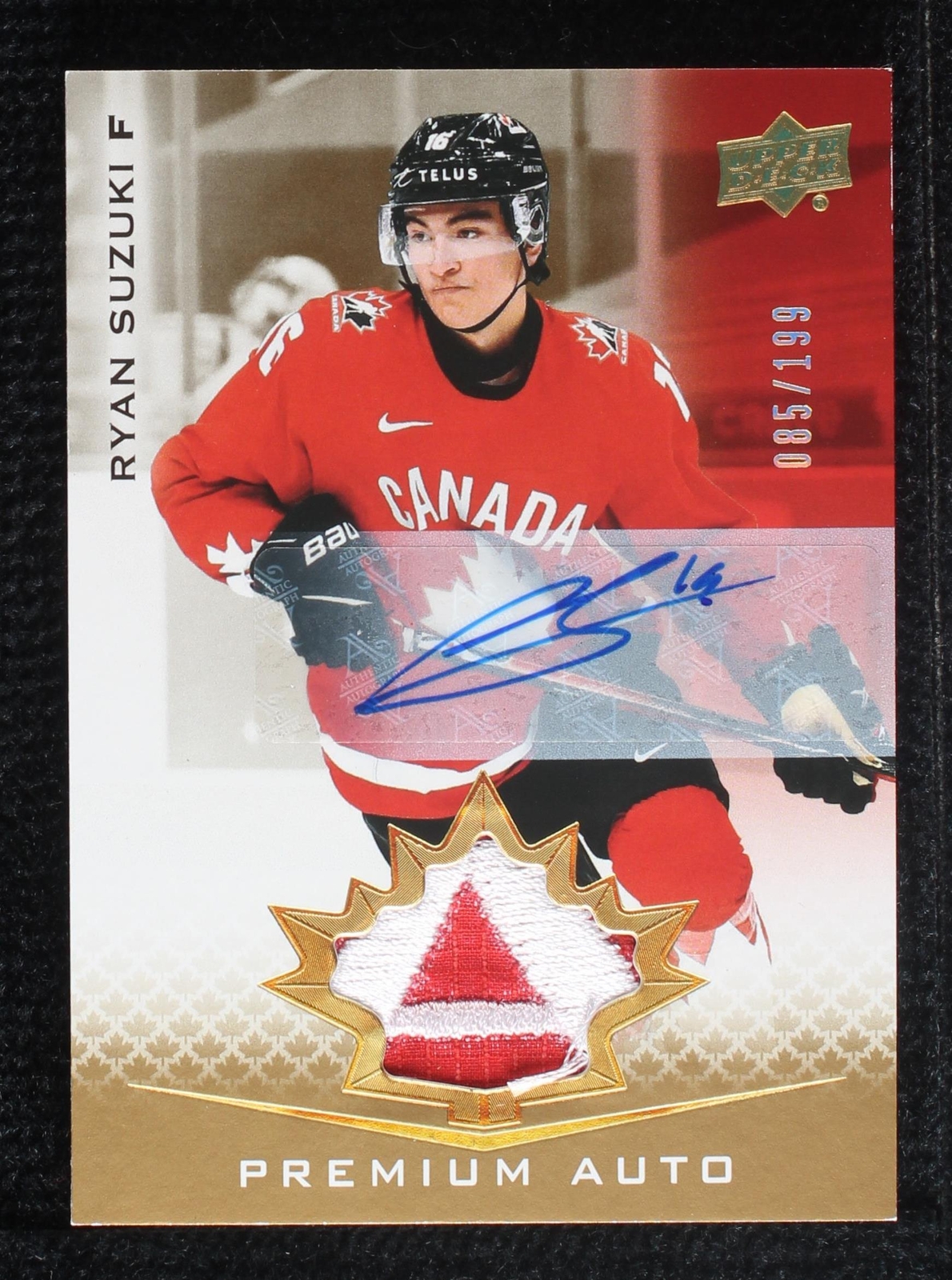 2021 Upper Deck Team Canada Juniors - Patch Autographs #9 Ryan Suzuki ...