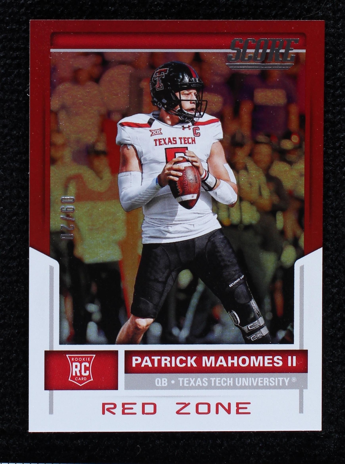2017 Score - Rookies Red Zone #403 Patrick Mahomes II /20 (RC) for sale ...