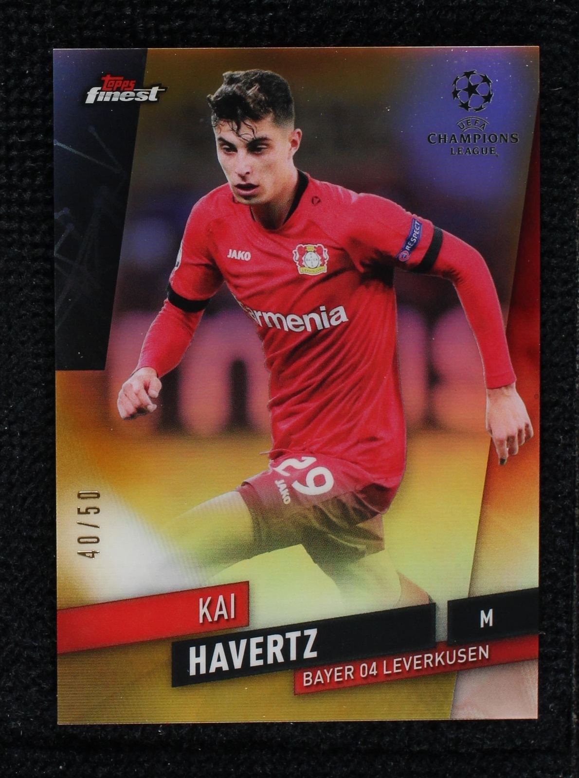 2019-20 Topps Finest UCL - Gold Refractor #57 Kai Havertz /50 for sale ...