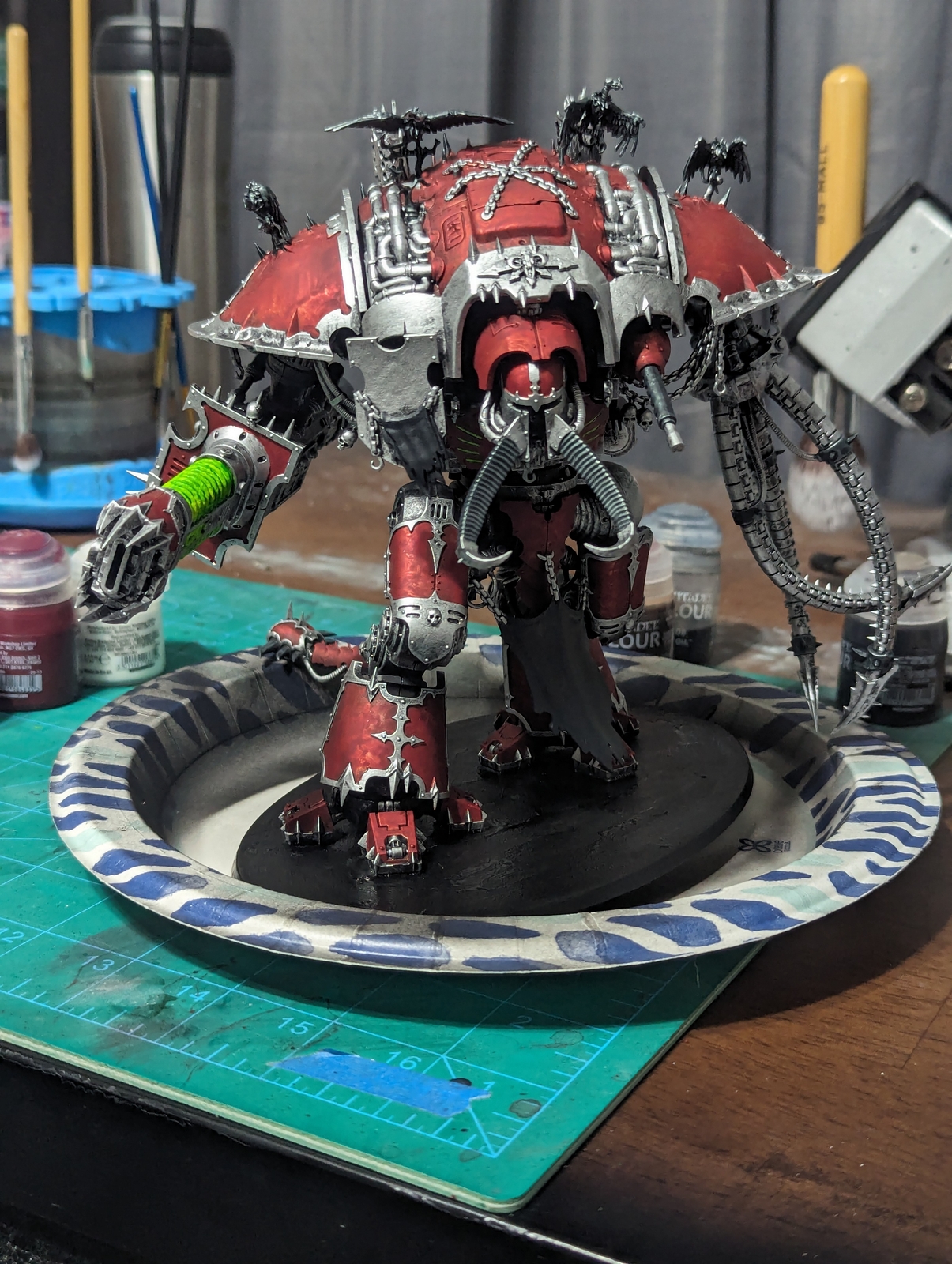 Chaos Knights Custom Chaos Knight Kitbash Warhammer 40k Games Workshop ...