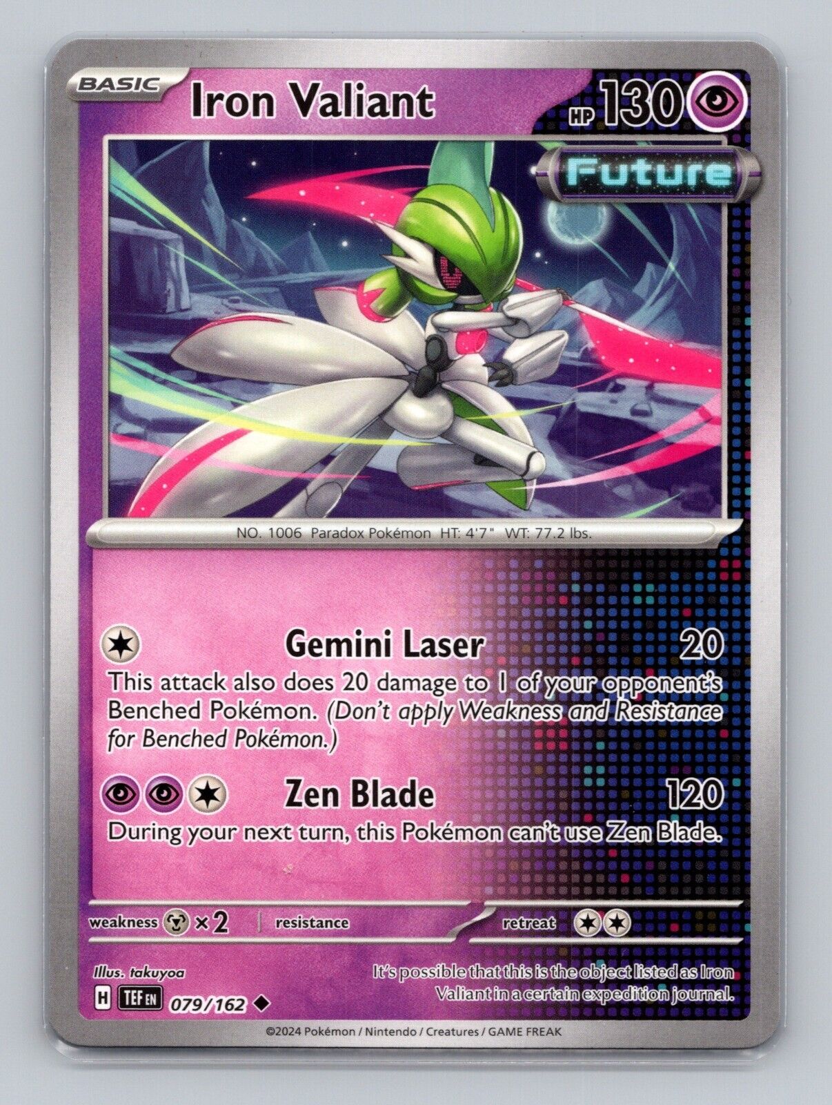 Iron Valiant 079/162 Temporal Forces Uncommon TEF EN Pokemon Iron Valiant 079/162 Temporal Forces Uncommon TEF EN Pokemon