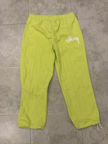 Men's Size XL Stussy x Nike Beach Pants CT4316-308 Wind Lime Men's Size XL Stussy x Nike Beach Pants CT4316-308 Wind Lime