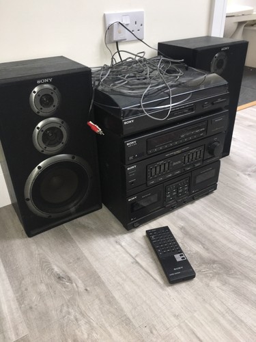 Sony compact Hi Fi Stereo system XO-D501 CD/Record/Cassette /Radio - Hi ...