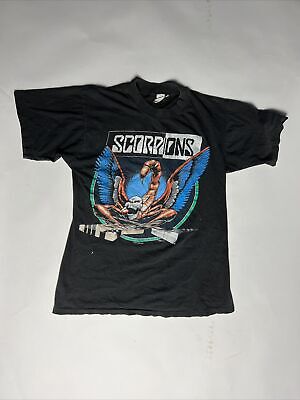 Scorpions Vintage T Shirt 1990 Crazy World Tour Concert 80's Scorpions Vintage T Shirt 1990 Crazy World Tour Concert 80's