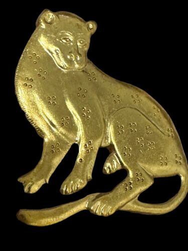 VINTAGE MMA METROPOLITAN MUSEUM ART JAGUAR CHEETAH GOLD VINTAGE MMA METROPOLITAN MUSEUM ART JAGUAR CHEETAH GOLD