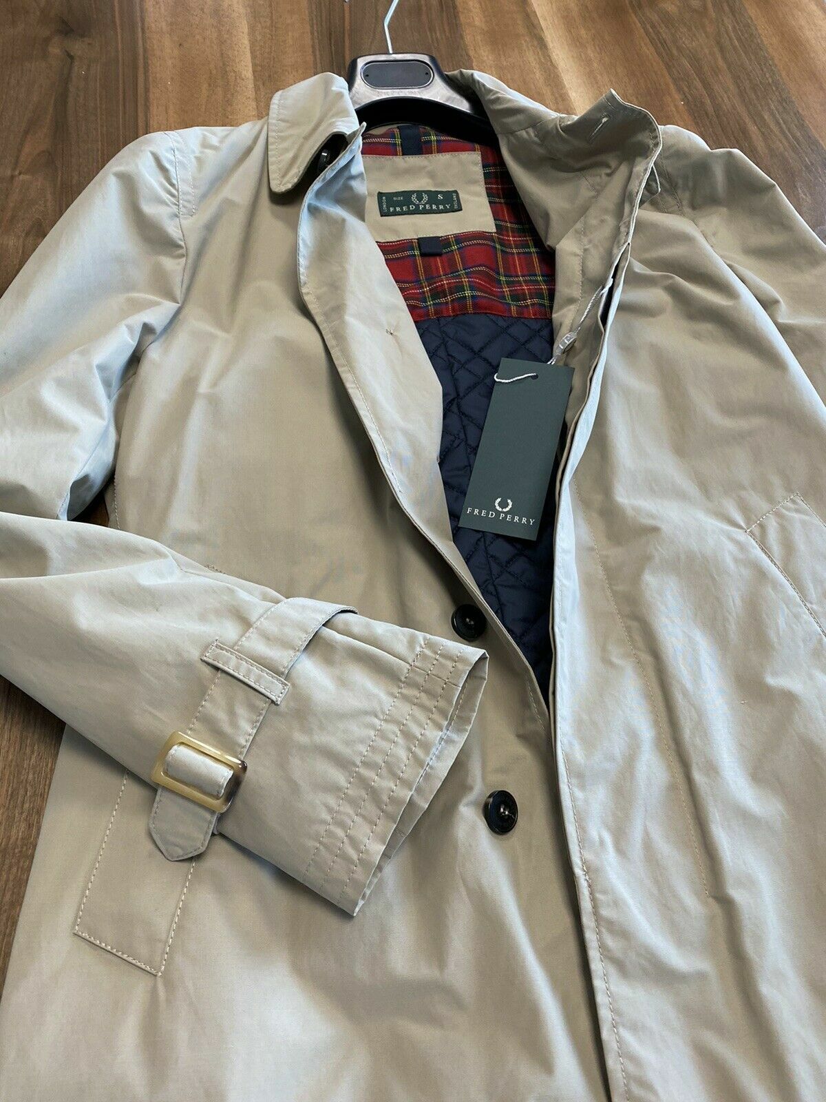 Pre-owned Fred Perry Classic Icon Inspector's Trenchcoat Trench Jacke ...