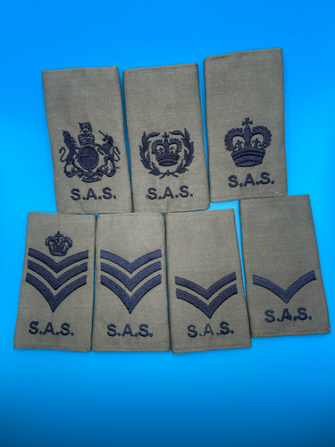 Special Air Service SAS Rank Slides Olive Green - NCO and WO LCpl to ...